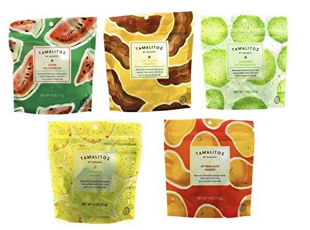 Variety pack 5 flavors Tamalitoz - Mango, Watermelon, Tamarind ...