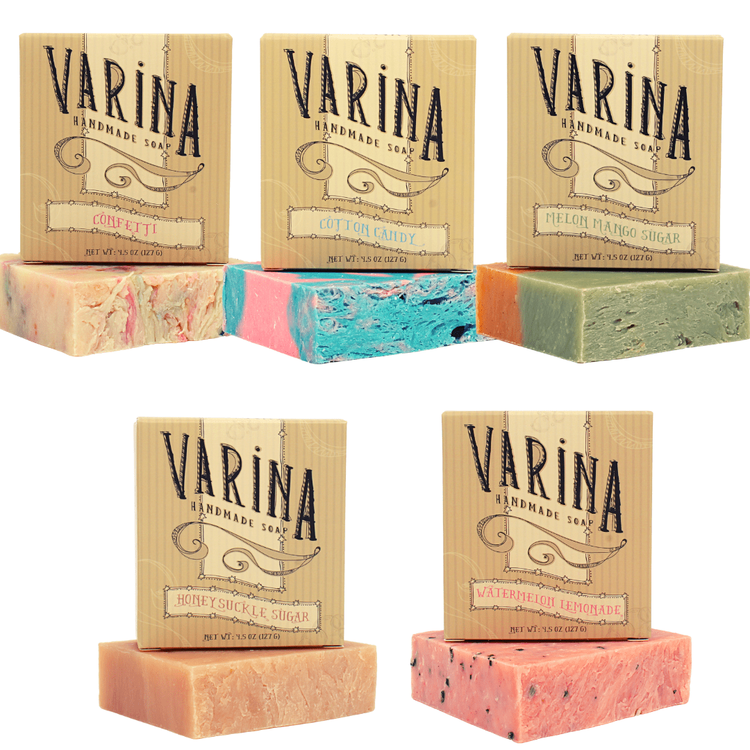 Varina Natural Carnival Variety Bar Soap - Gentle Cleansing for ...