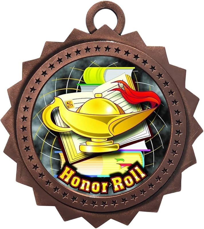 Various 10 Pack Styles of Honor Roll Award Medals with Neck Ribbons ...