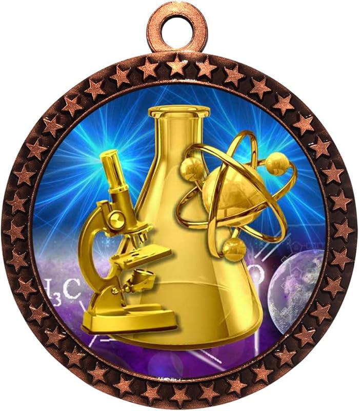 Various 10 Pack Styles of Science Fair Project Award Medals with Neck ...
