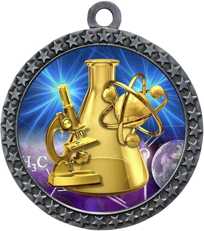 Various 10 Pack Styles of Science Fair Project Award Medals with Neck ...