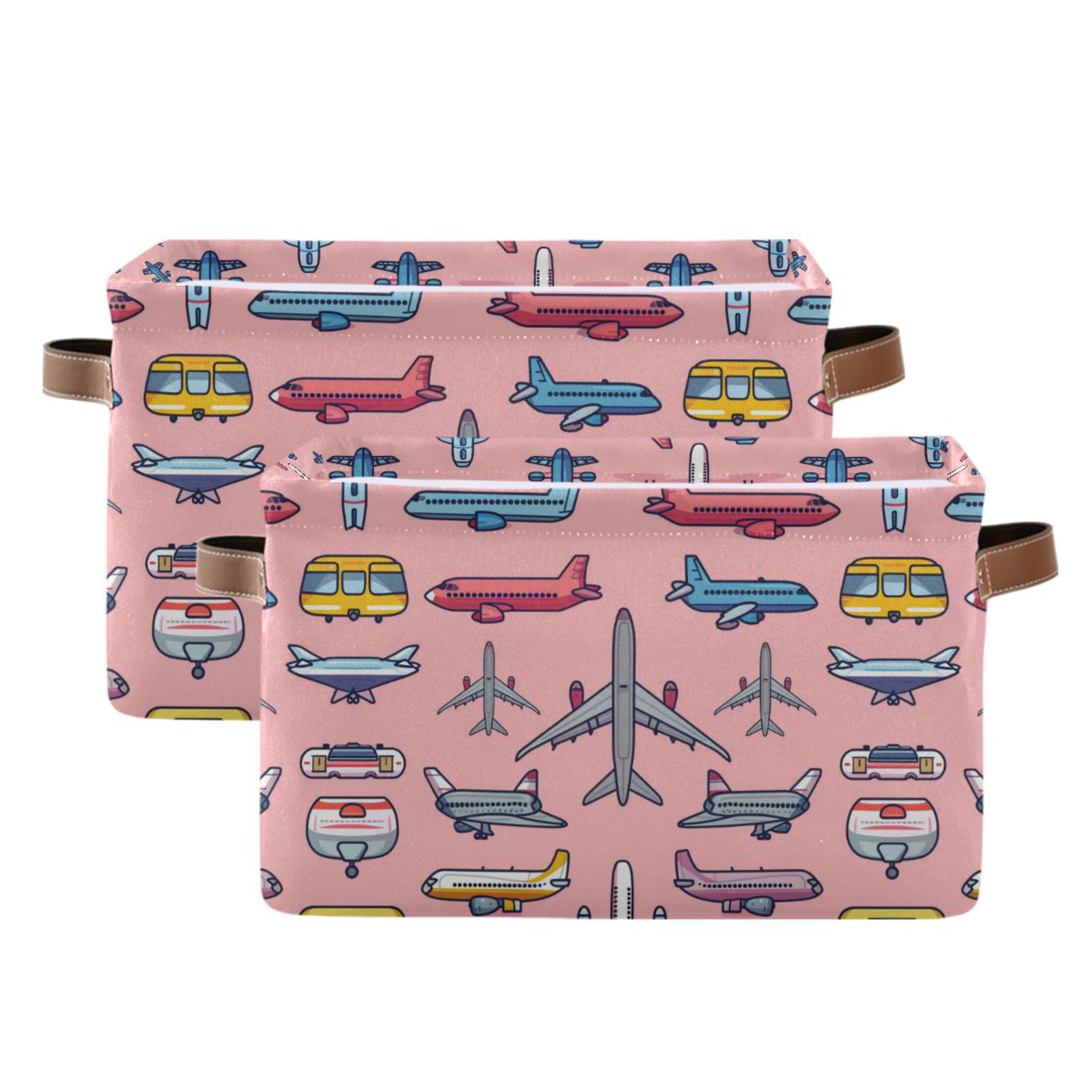 Various Aircraft Storage Bins with Handle Fabric Organizer Basket ...