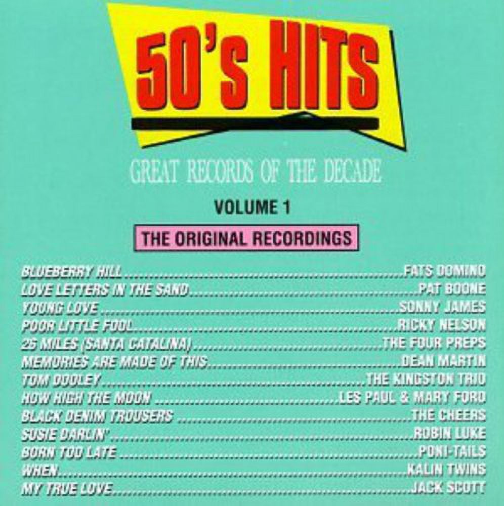 Various Artists - 50's Pop Hits 1 / Various - Music & Performance - CD ...