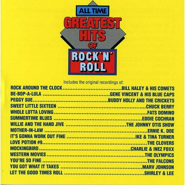 Various Artists All Time Greatest Rock N Roll Various Rock N