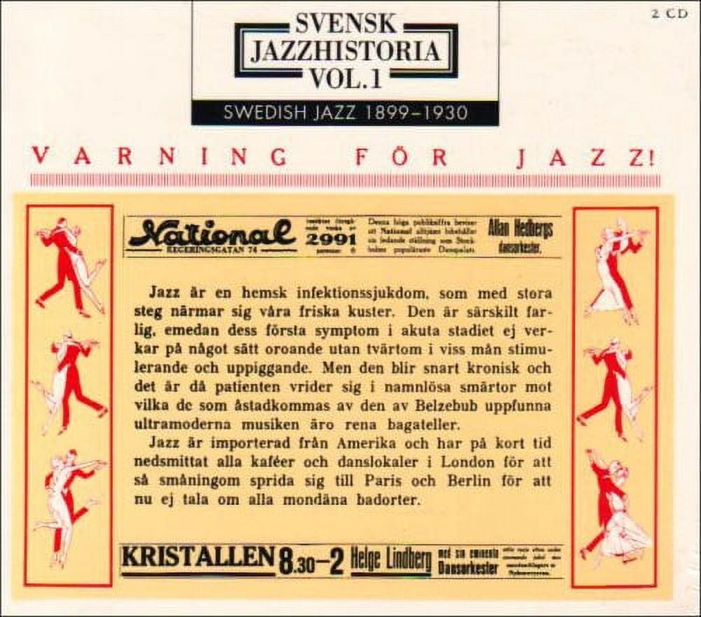 Various Artists - Swedish Jazz History, Vol. 1: Jazz Warning 1899-1930 ...