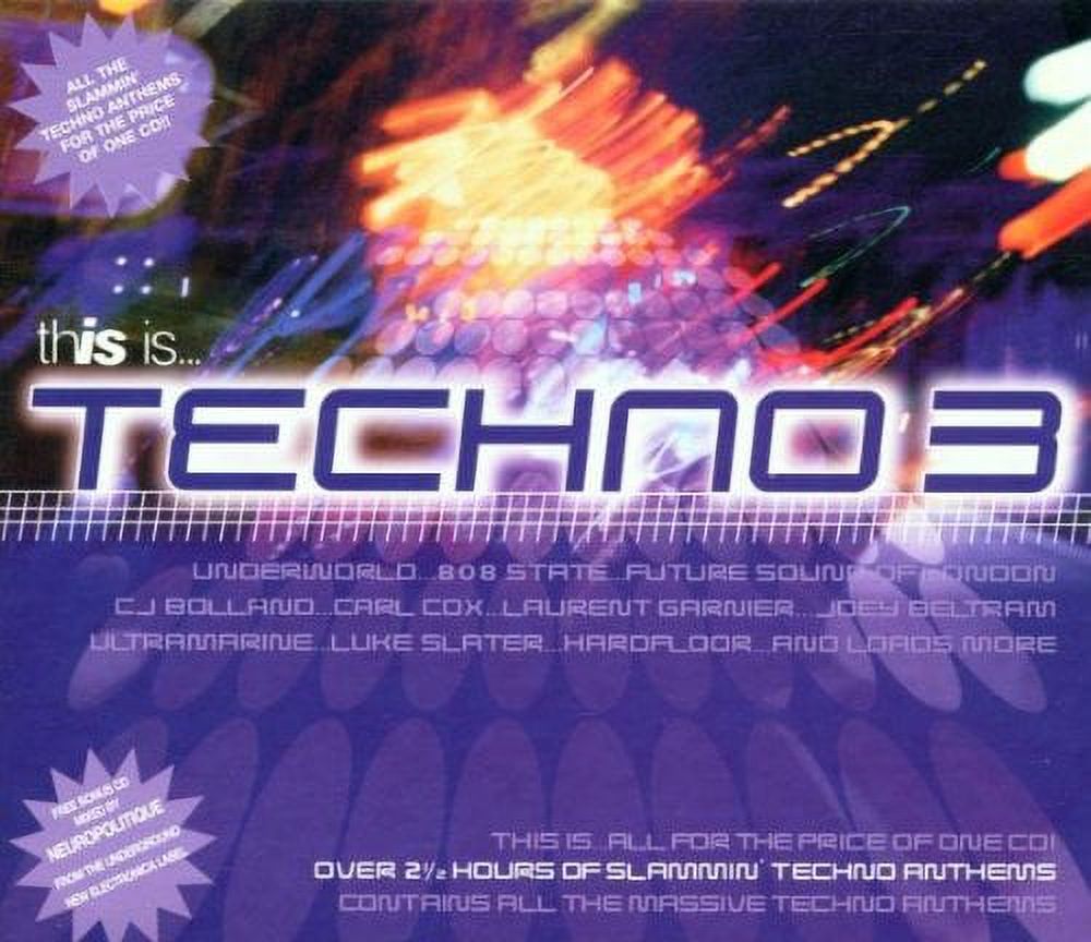 Pre-Owned Various Artists - This Is Techno, Vol. 3 (1998) - Walmart.com