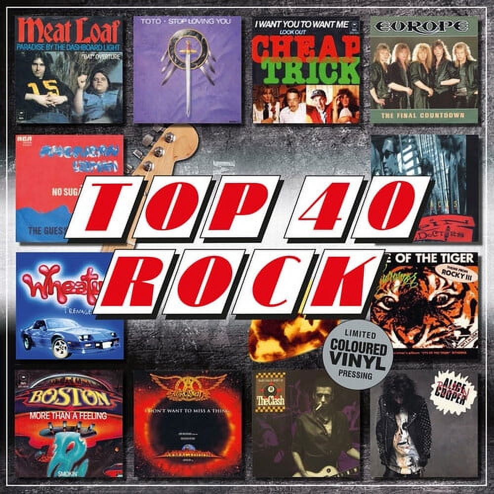 Various Artists - Top 40 Rock / Various - 140-Gram Colored Vinyl ...