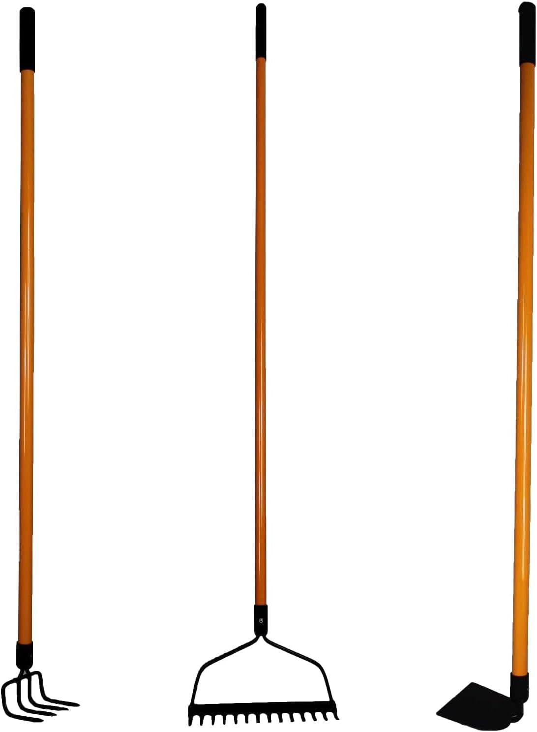 Various Assorted Garden Rakes (3 Pcs) – 2 Bow Rake, and 1 Garden ...