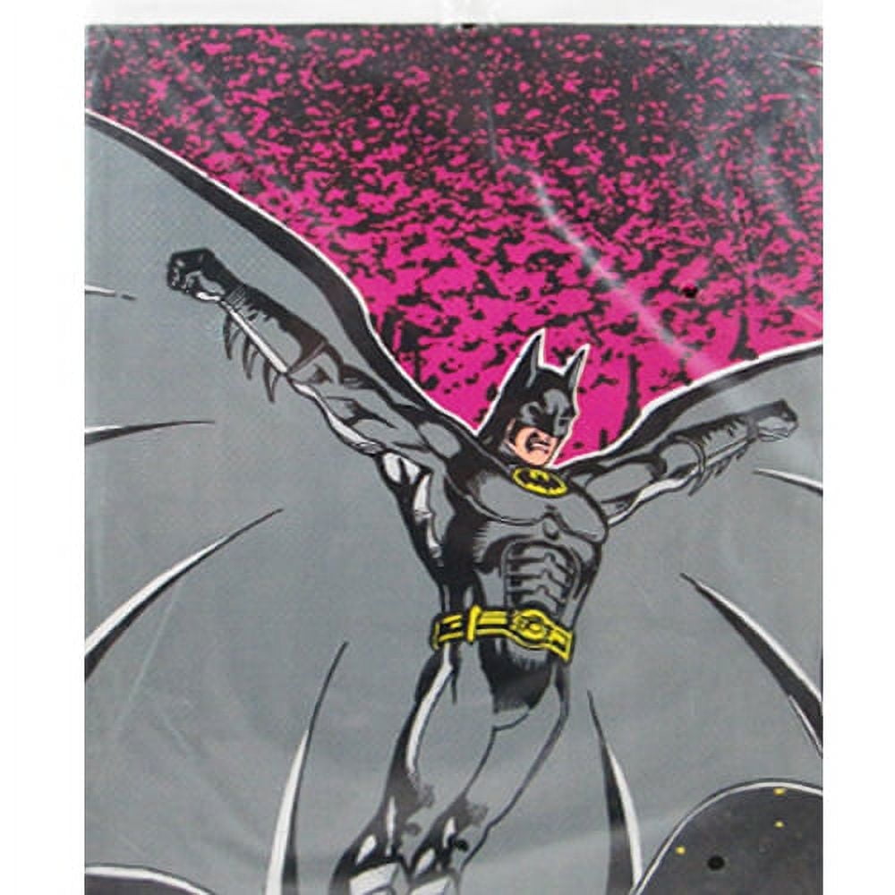 Various Batman Vintage 1991 Black Paper Tablecloth, 84 in x 54 in ...
