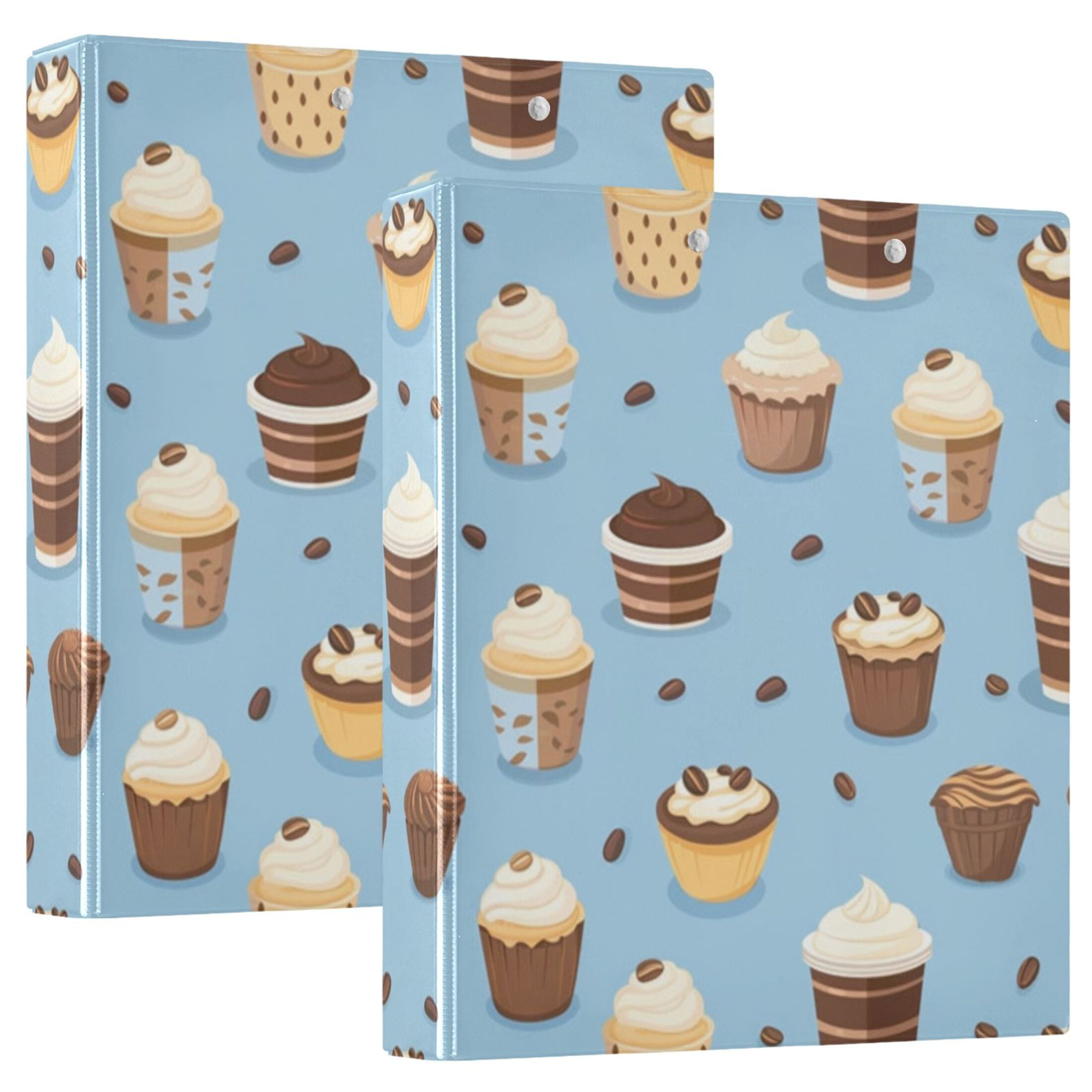 Various Cake 3 Ring Hardcover Binders 1.5" Round Rings for Letter-Size ...