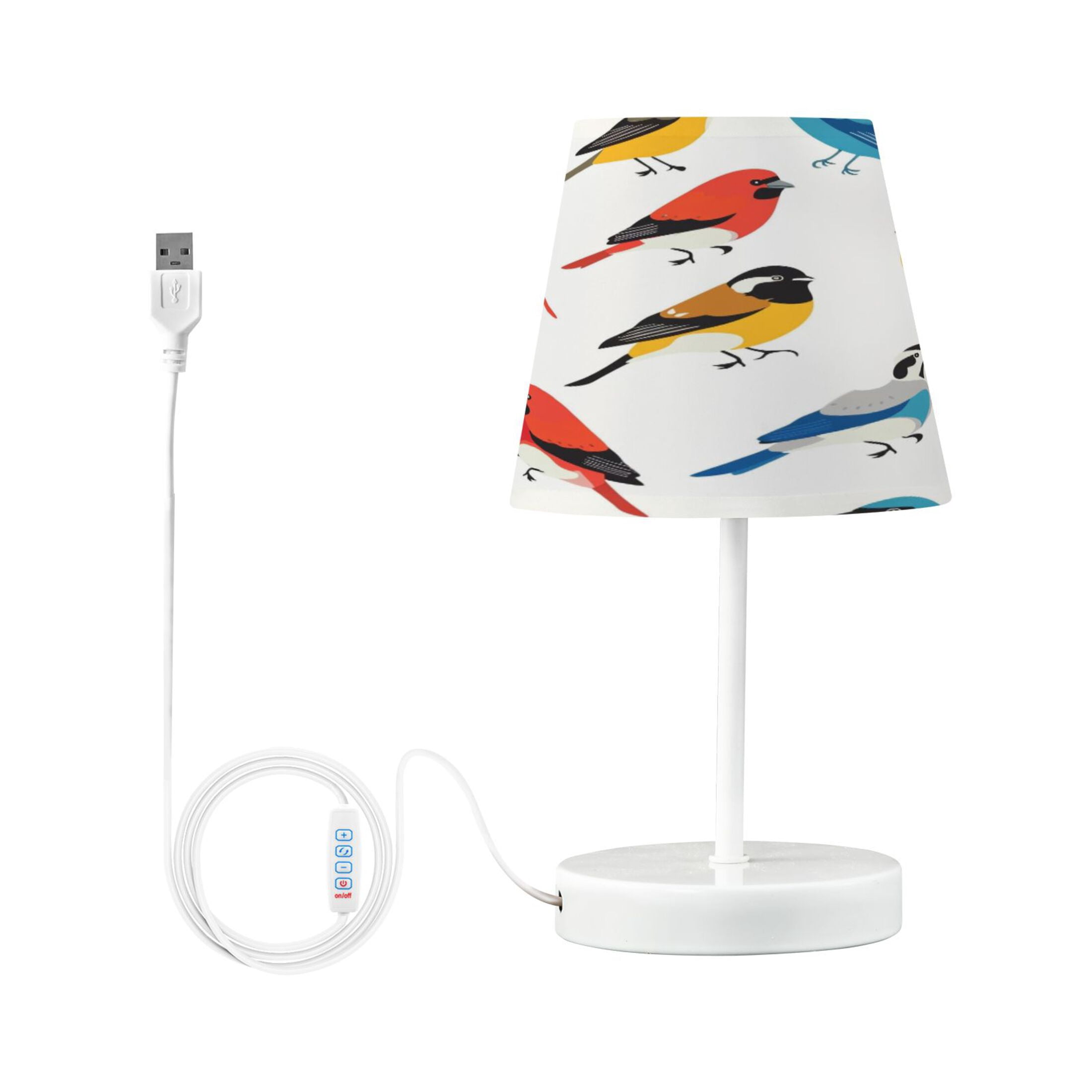 Various Color Birds Desk Lamp LED Table Nightstand Lamps with 3 Color ...