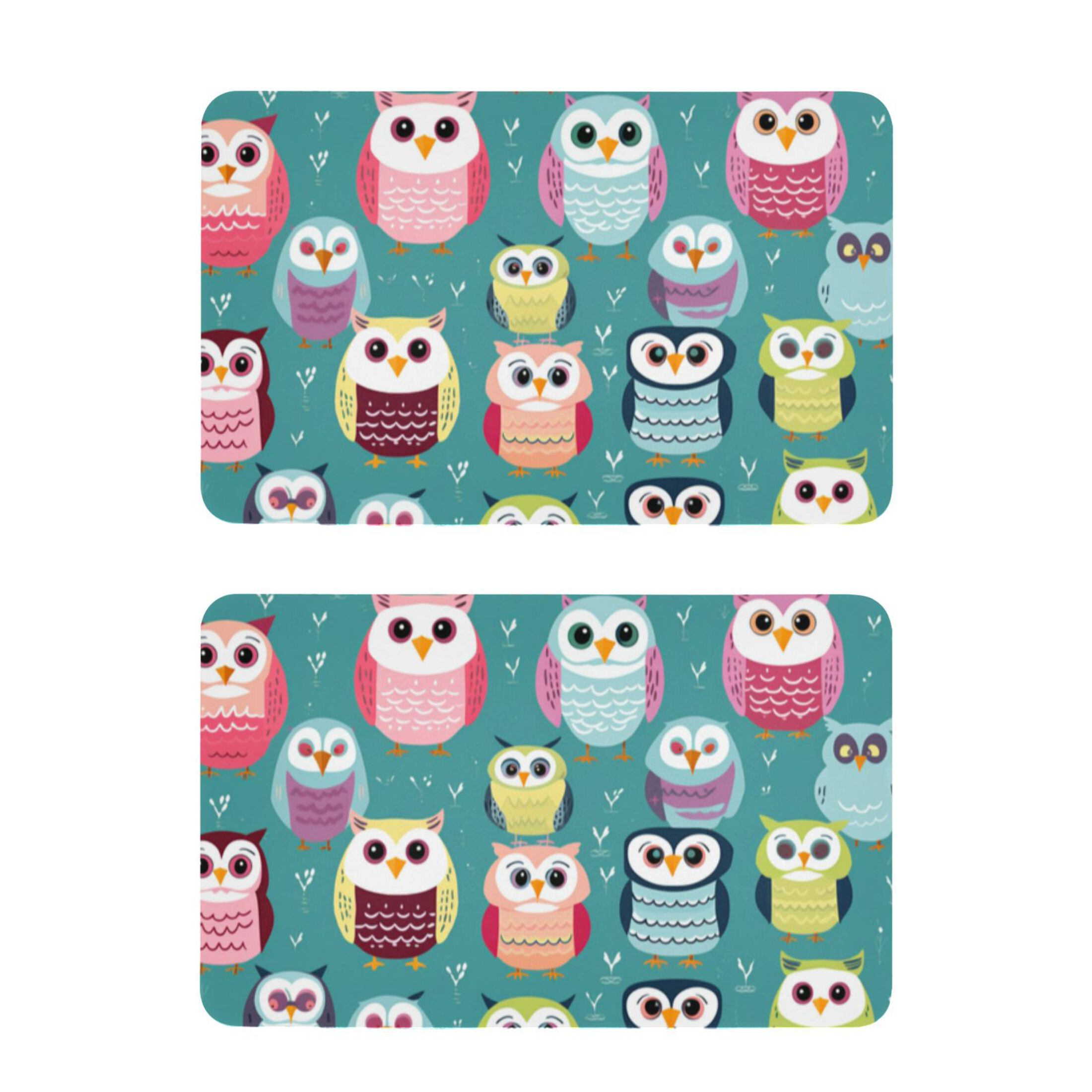 Various Color Owls Refrigerator Magnet Stickers Square Fridge Magnetic ...