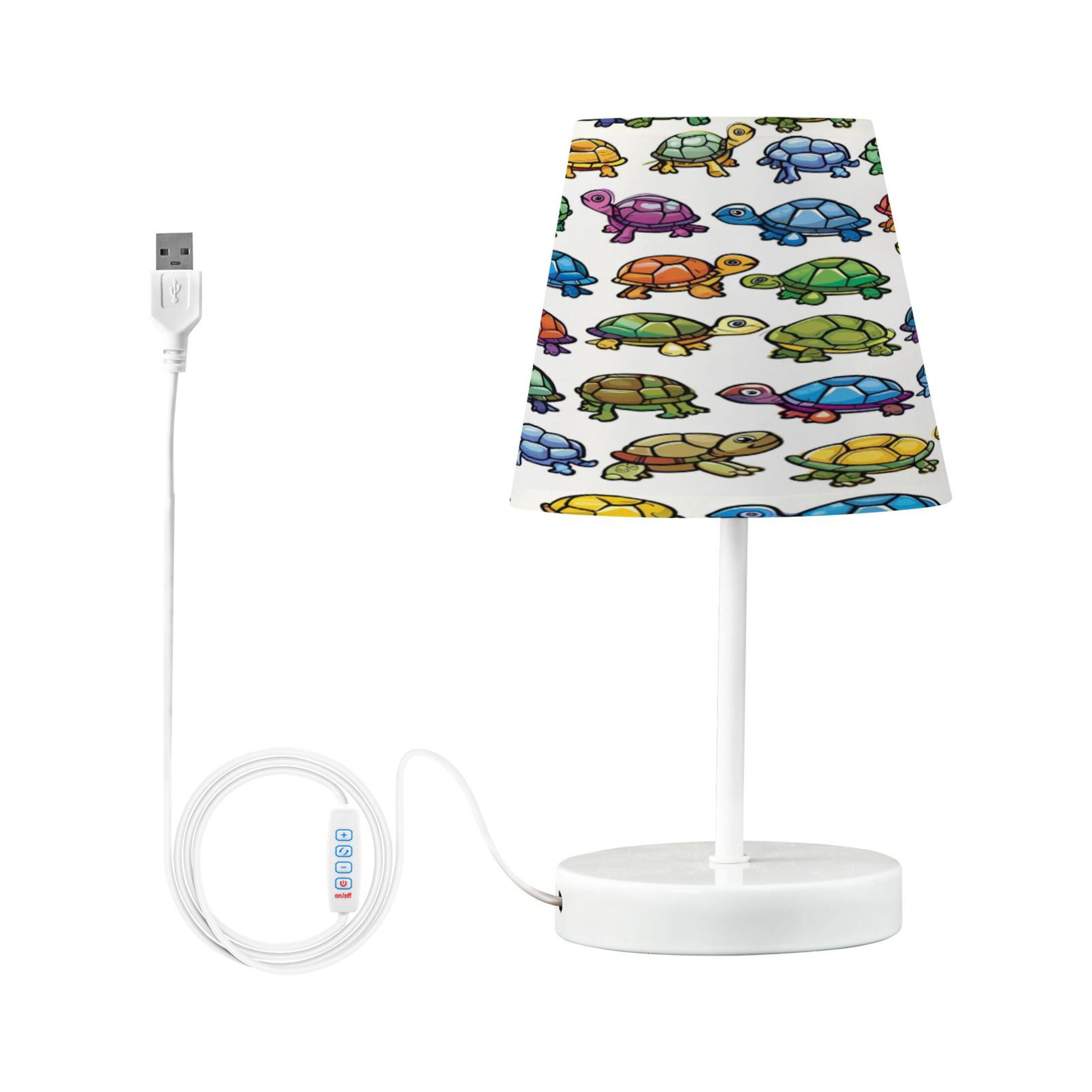 Various Color Turtles Desk Lamp LED Table Nightstand Lamps with 3 Color ...