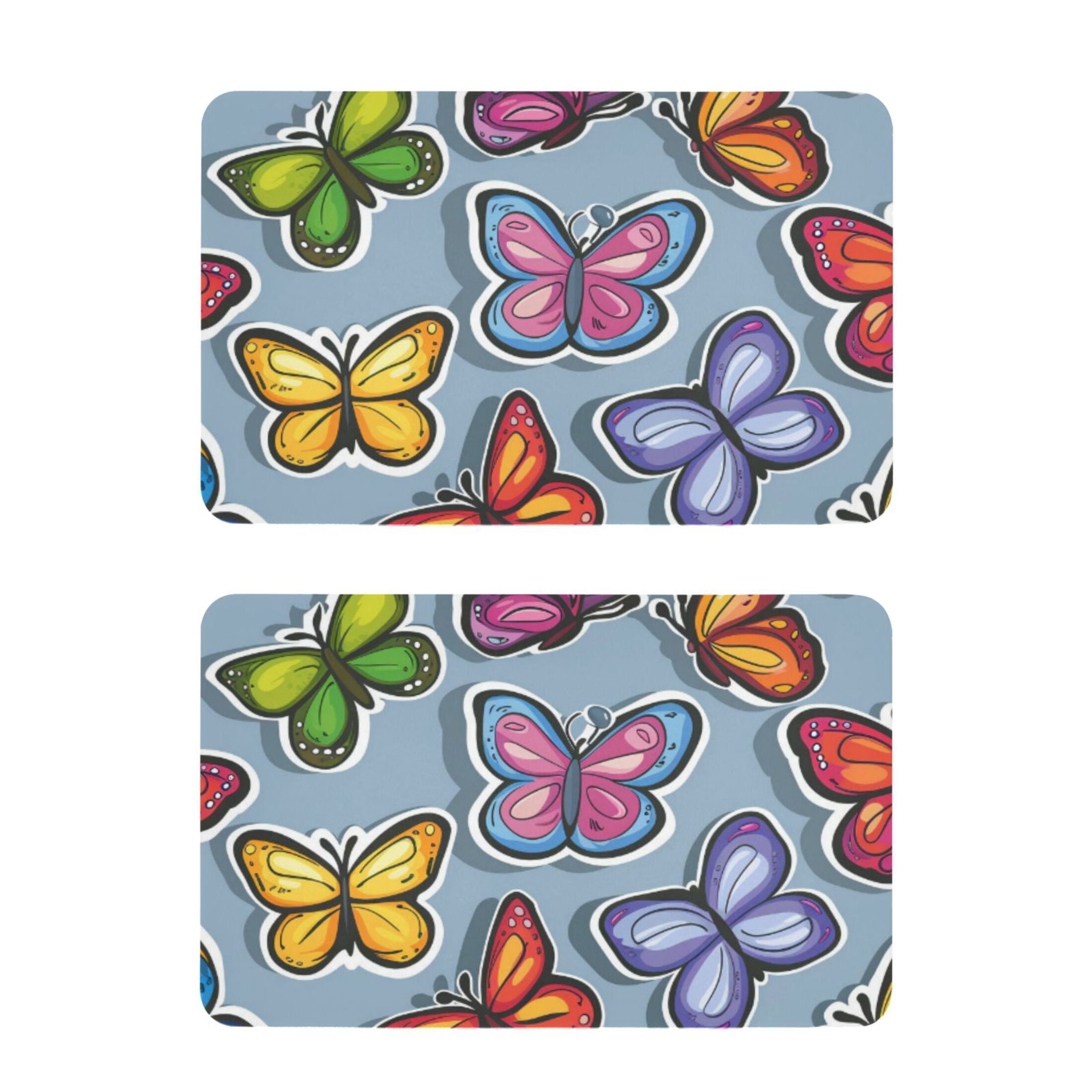 Various Colors Butterflies Refrigerator Magnet Stickers Square Fridge ...