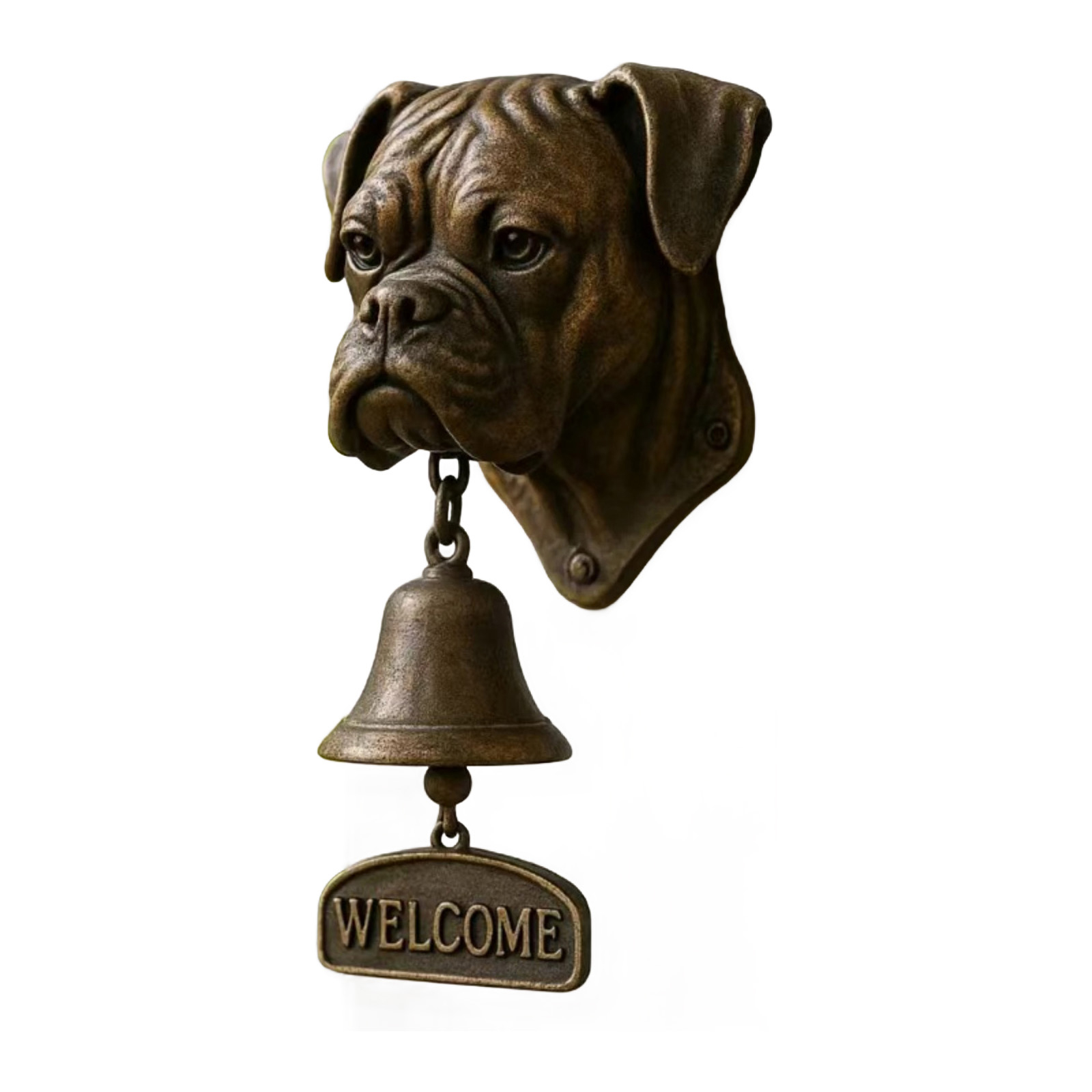 Various Dog Welcome Doorbell，Vintage Resin Wall Mounted Entry Bell for ...
