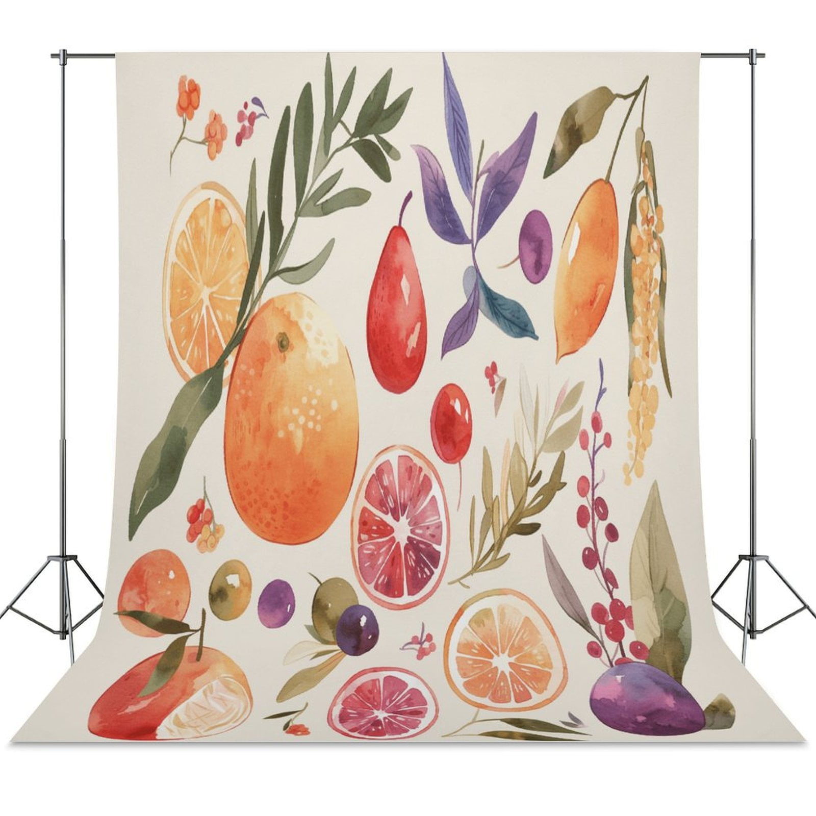 Various Fruits Backdrop Background for Photography Photo Booth Backdrop ...
