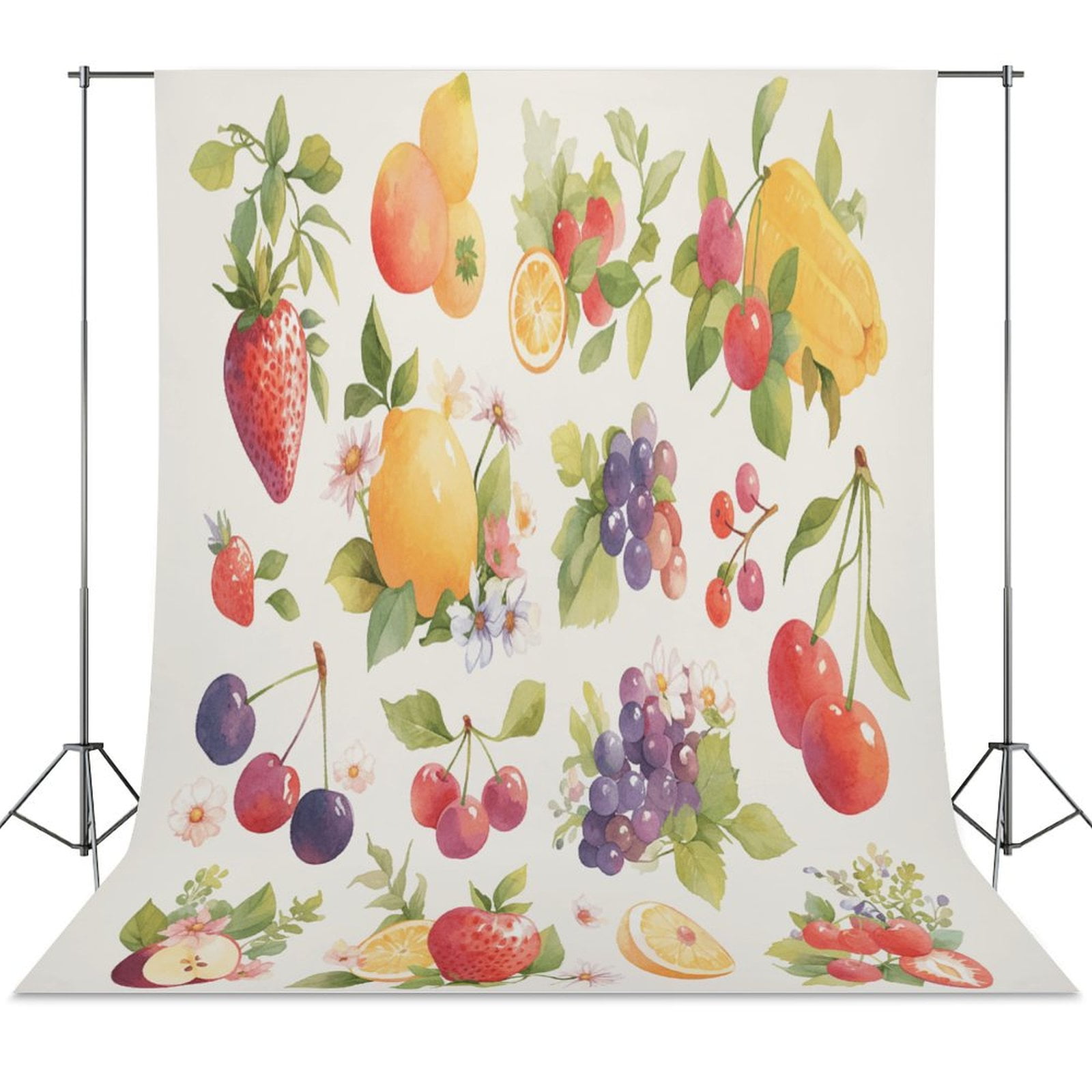 Various Fruits Backdrop Background for Photography Photo Booth Backdrop ...