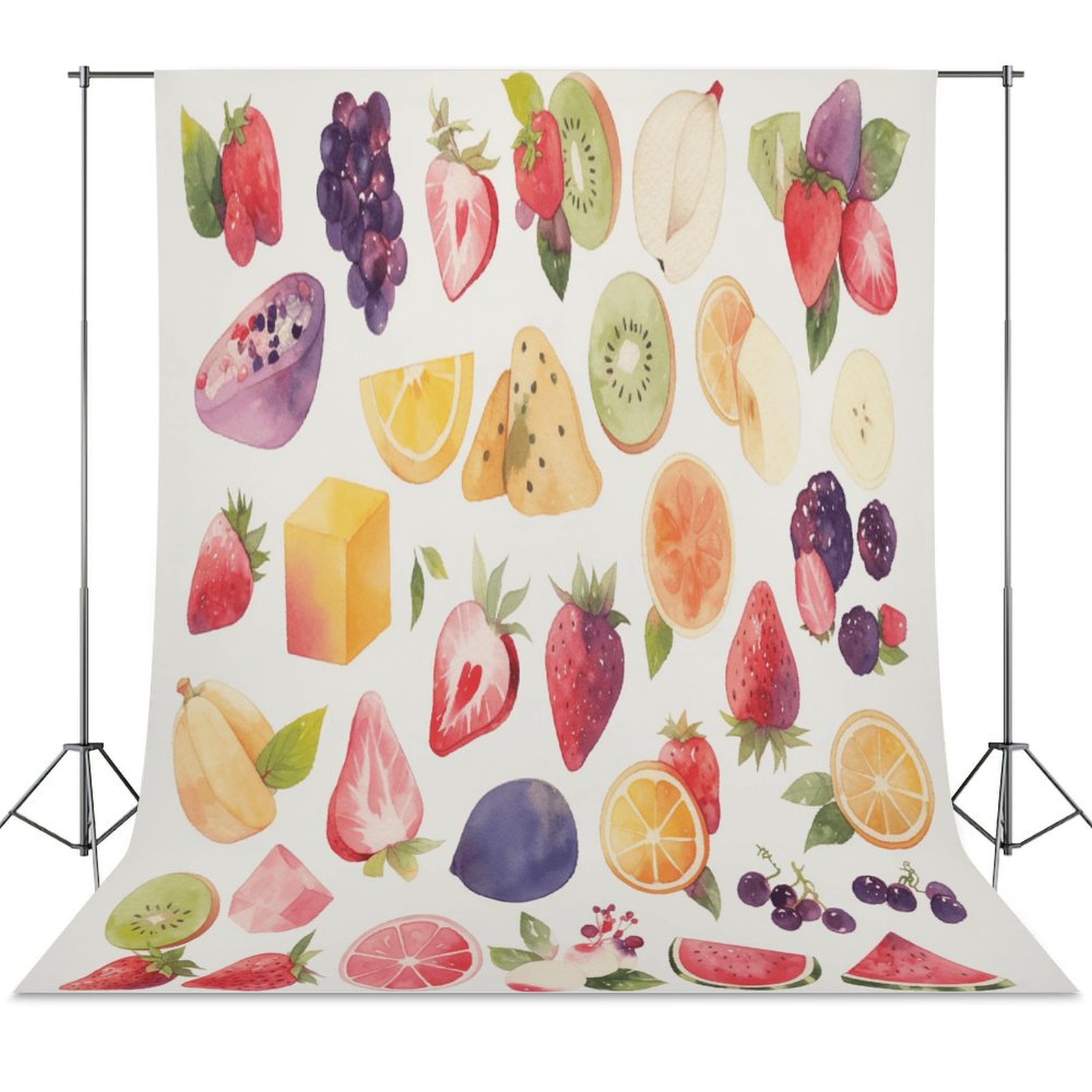 Various Fruits Backdrop Background for Photography Photo Booth Backdrop ...