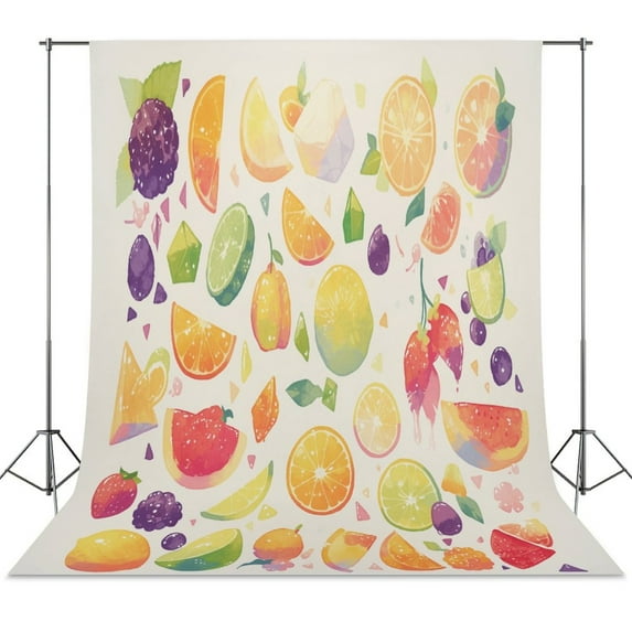Various Fruits Backdrop Background for Photography Photo Booth Backdrop ...