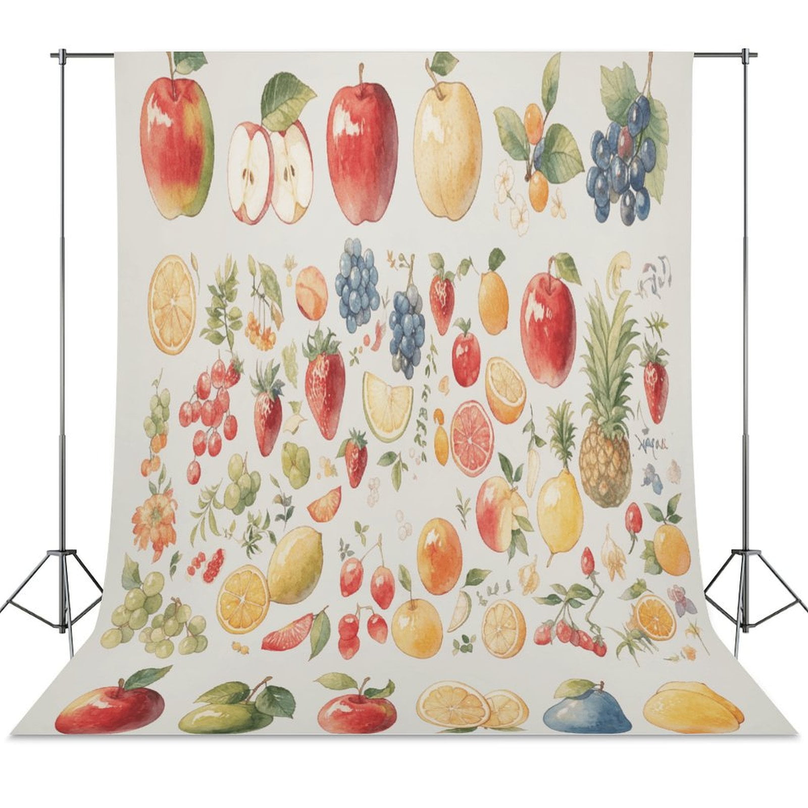 Various Fruits Backdrop Background for Photography Photo Booth Backdrop ...