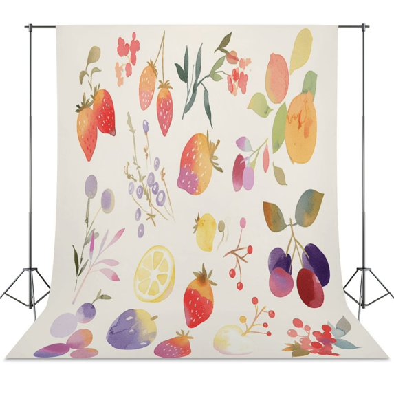Various Fruits Spring Backdrop Backdrops for Photography Photo ...