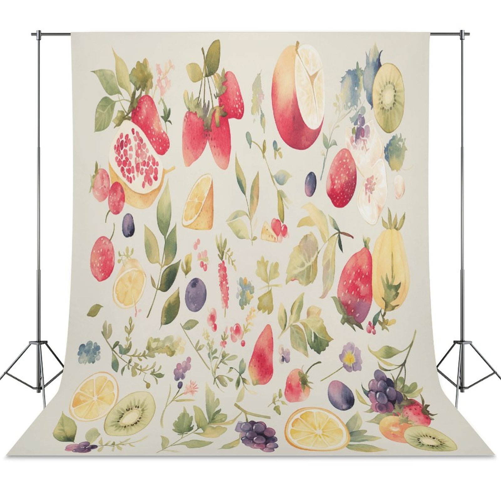 Various Fruits Spring Wall Backdrop Background Floral Backdrops 5x7FT ...