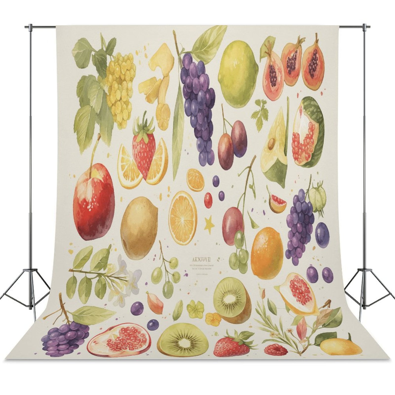 Various Fruits Spring Wall Backdrop Background Floral Backdrops 5x7FT ...