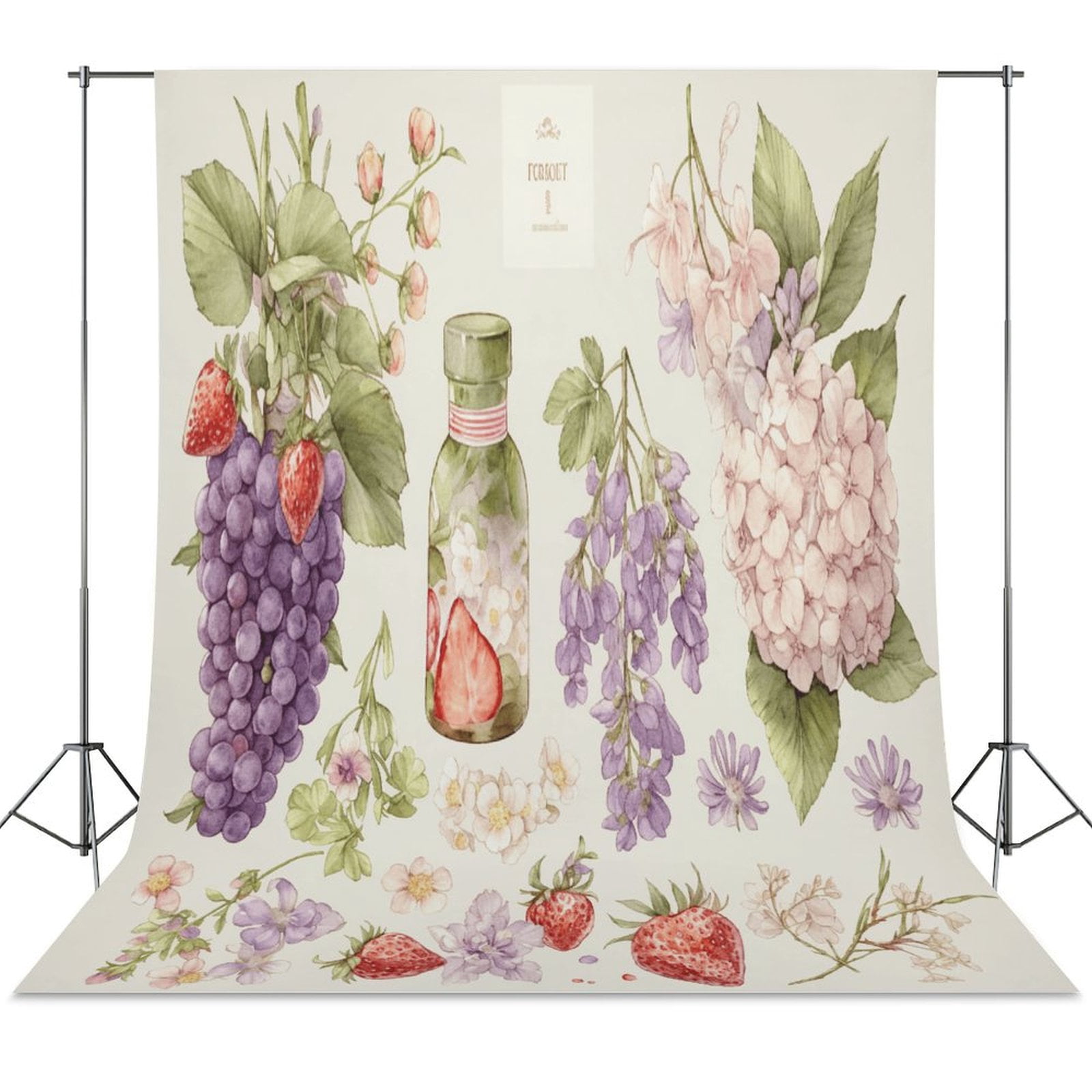 Various Fruits Spring Wall Backdrop Background Floral Backdrops 5x7FT ...