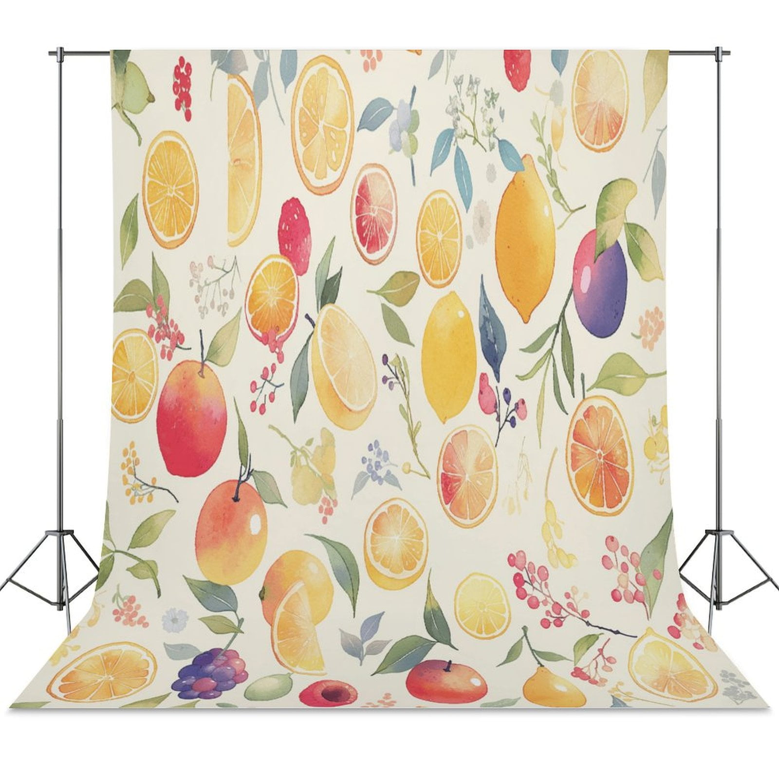 Various Fruits Spring Wall Backdrop Background Floral Backdrops 5x7FT ...