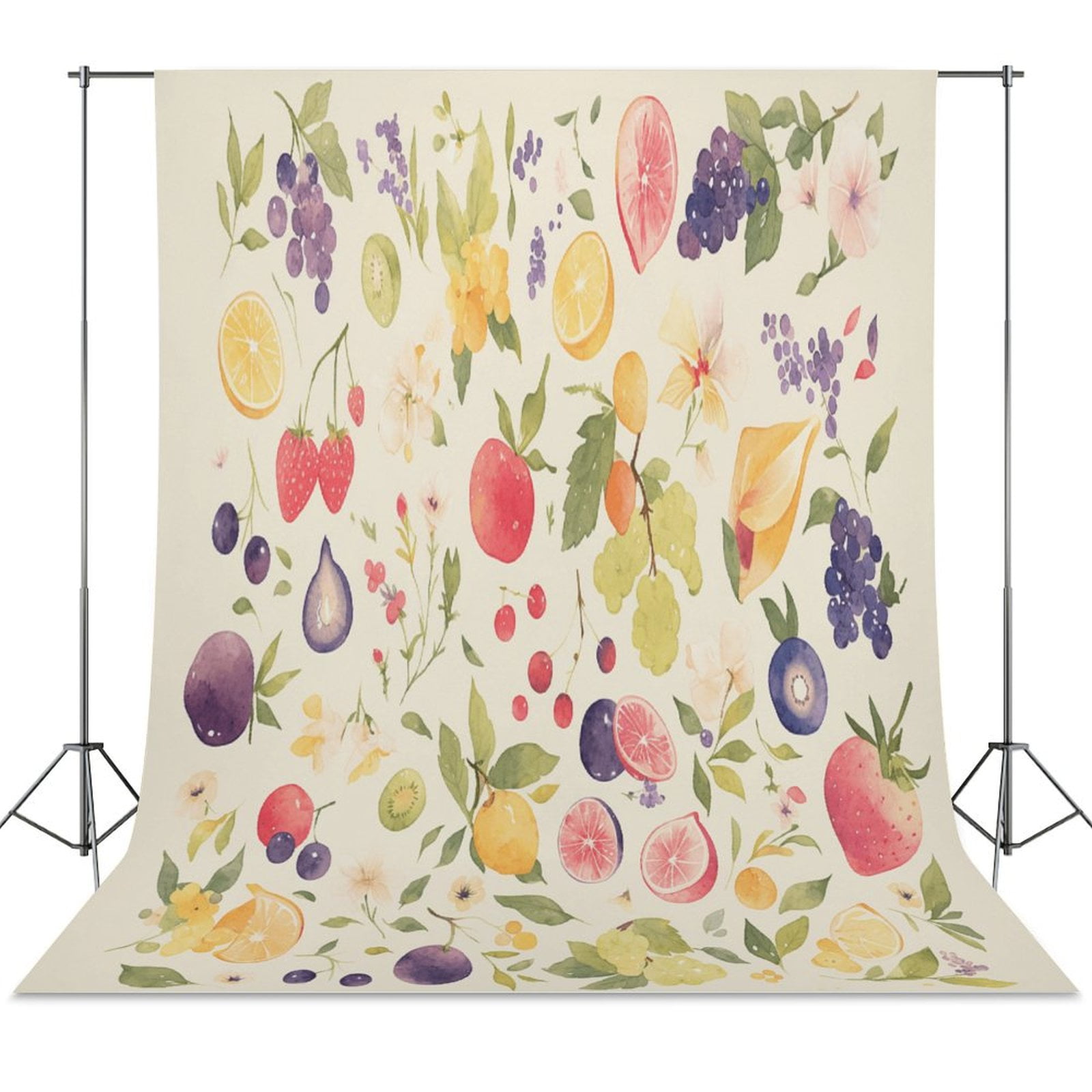 Various Fruits Spring Wall Backdrop Background Floral Backdrops 5x7FT ...