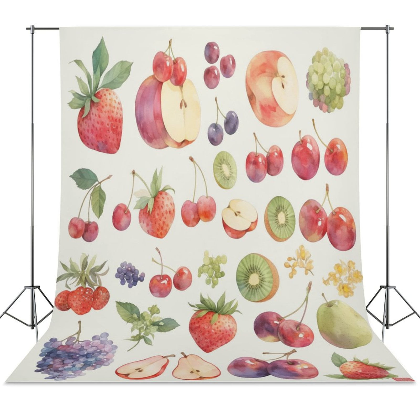 Various Fruits Spring Wall Backdrop Background Floral Backdrops 5x7FT ...