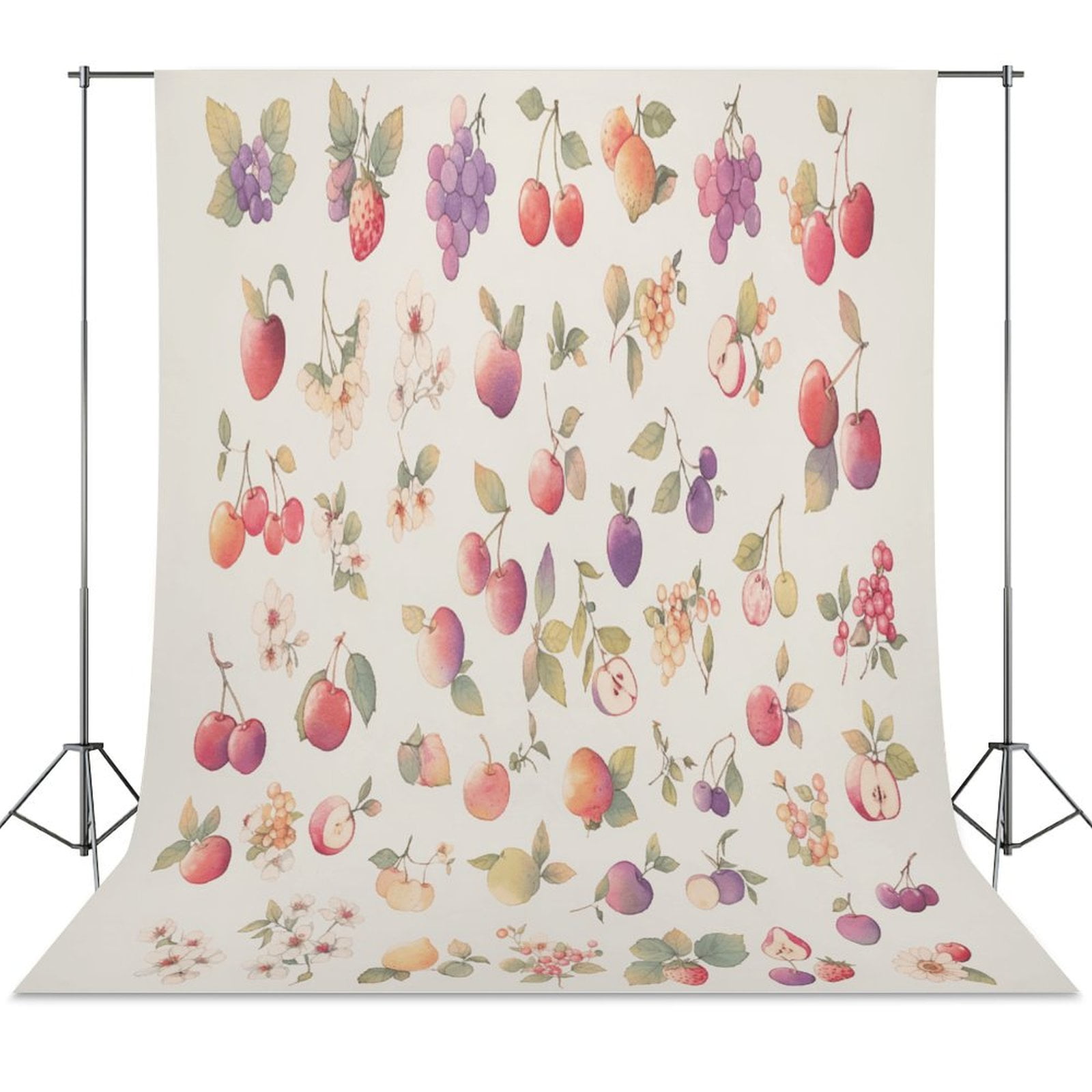 Various Fruits Spring Wall Backdrop Background Floral Backdrops 5x7FT ...