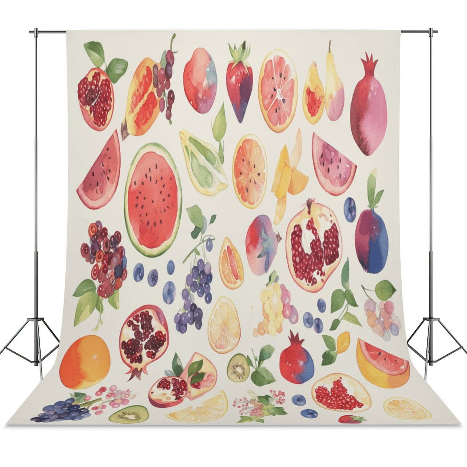 Various Fruits Spring Wall Backdrop Background Floral Backdrops 5x7FT ...