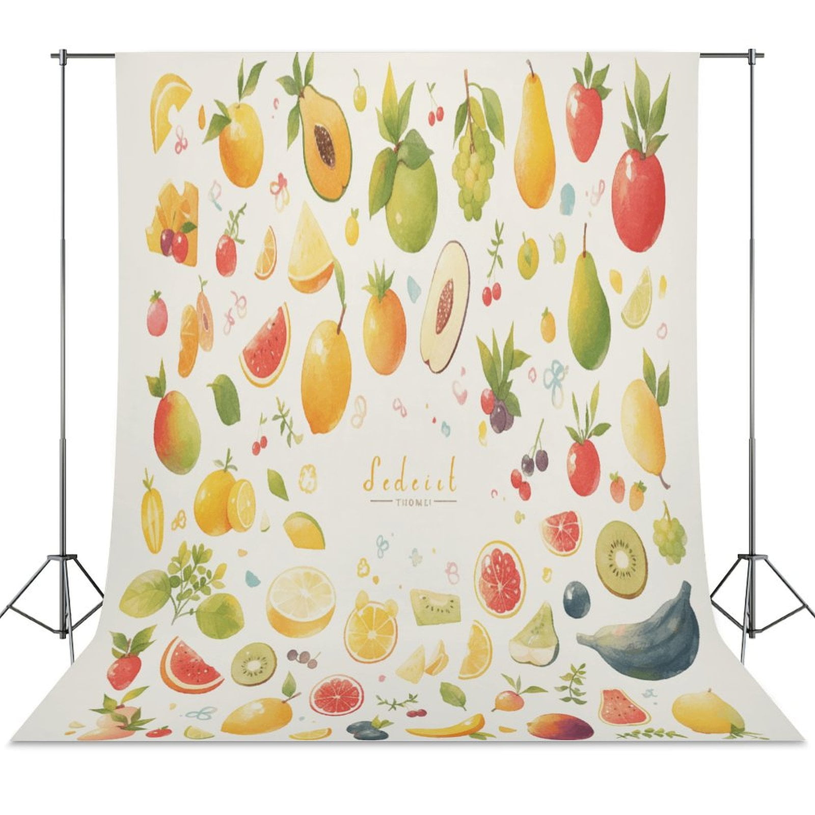 Various Fruits Spring Wall Backdrop Background Floral Backdrops 5x7FT ...