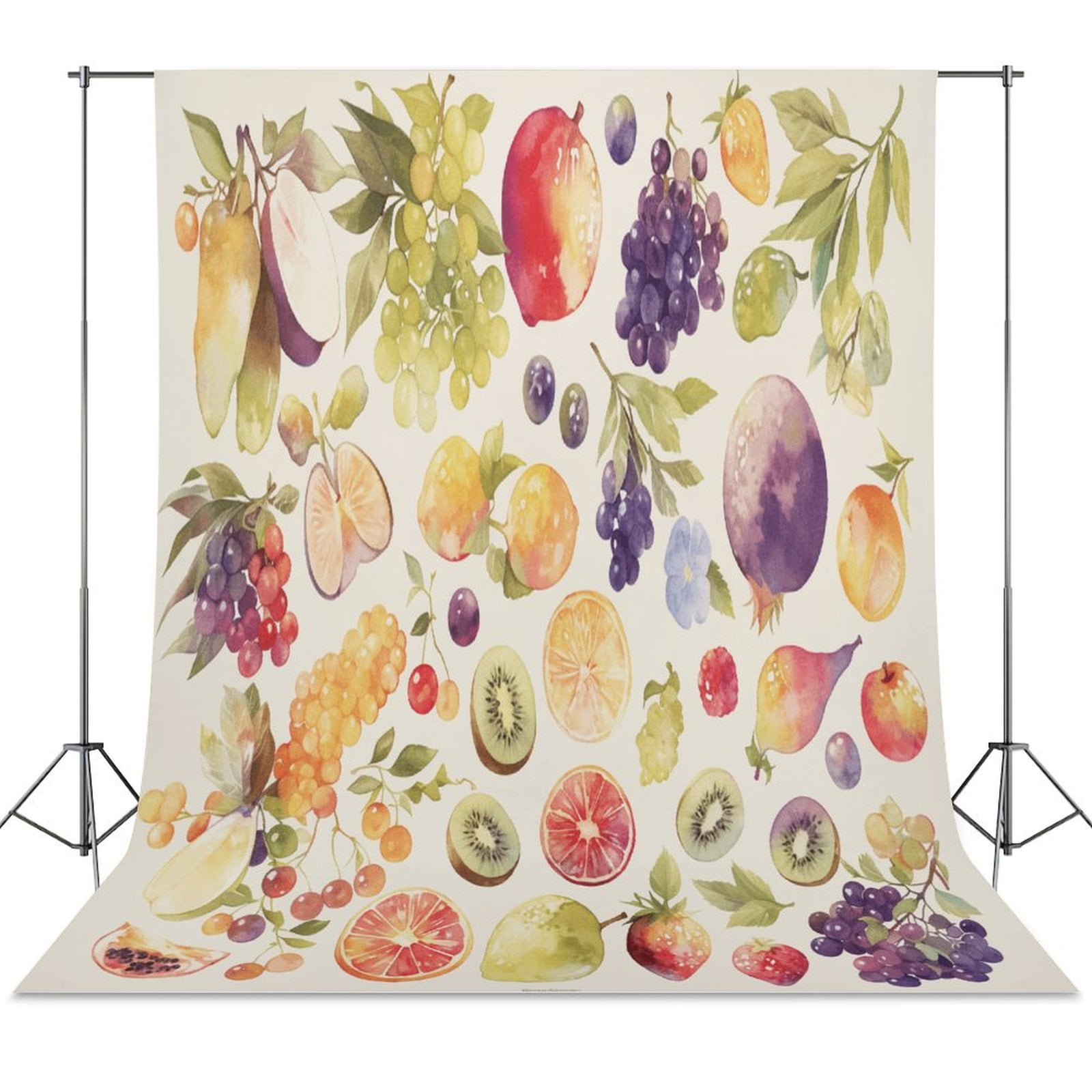 Various Fruits Spring Wall Backdrop Background Floral Backdrops 5x7FT ...