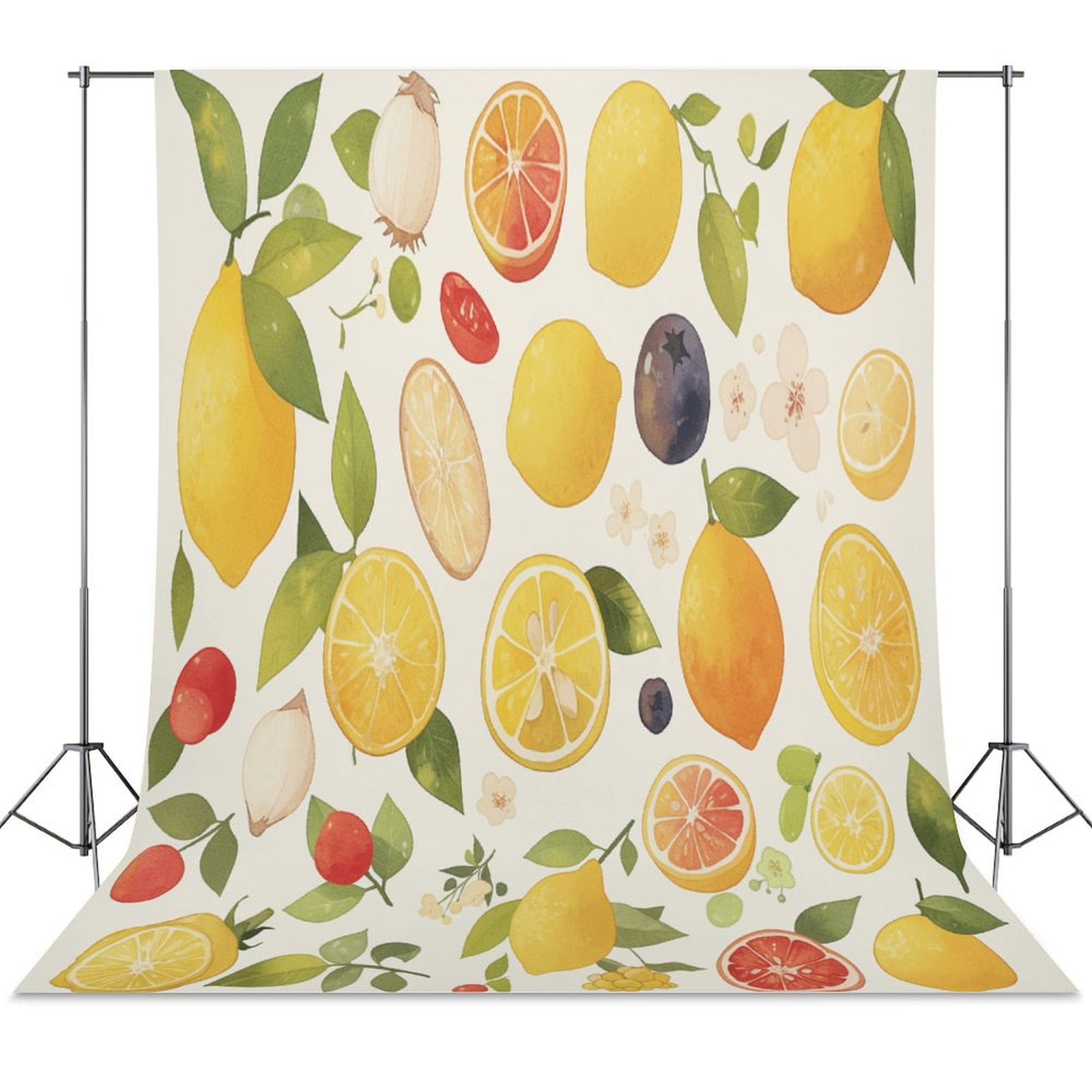 Various Fruits Spring Wall Backdrop Background Floral Backdrops 5x7FT ...