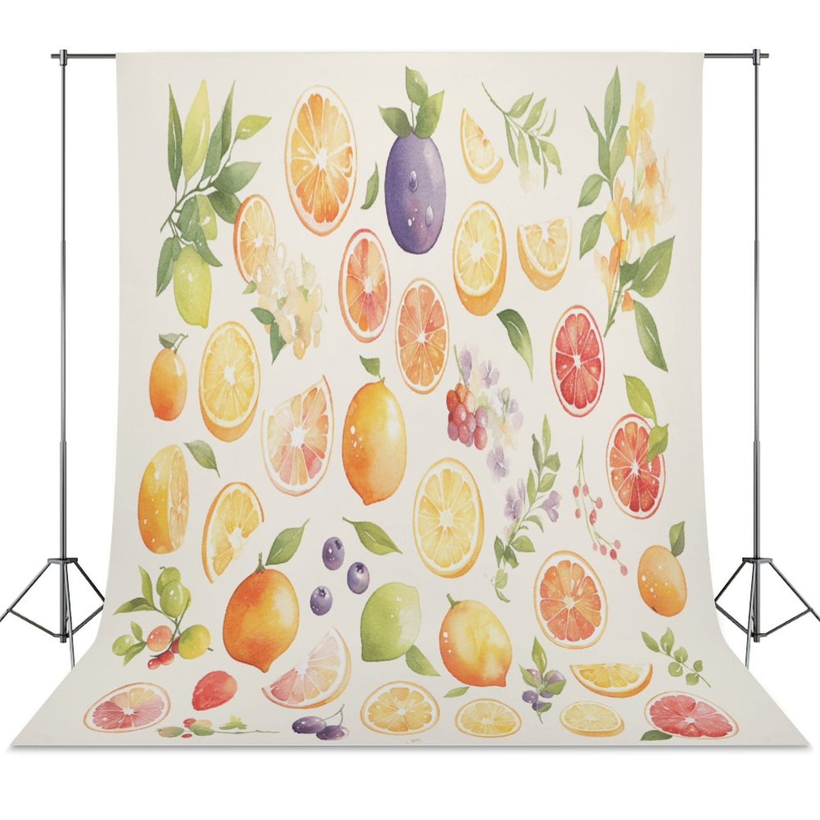 Various Fruits Spring Wall Backdrop Background Floral Backdrops 5x7FT ...
