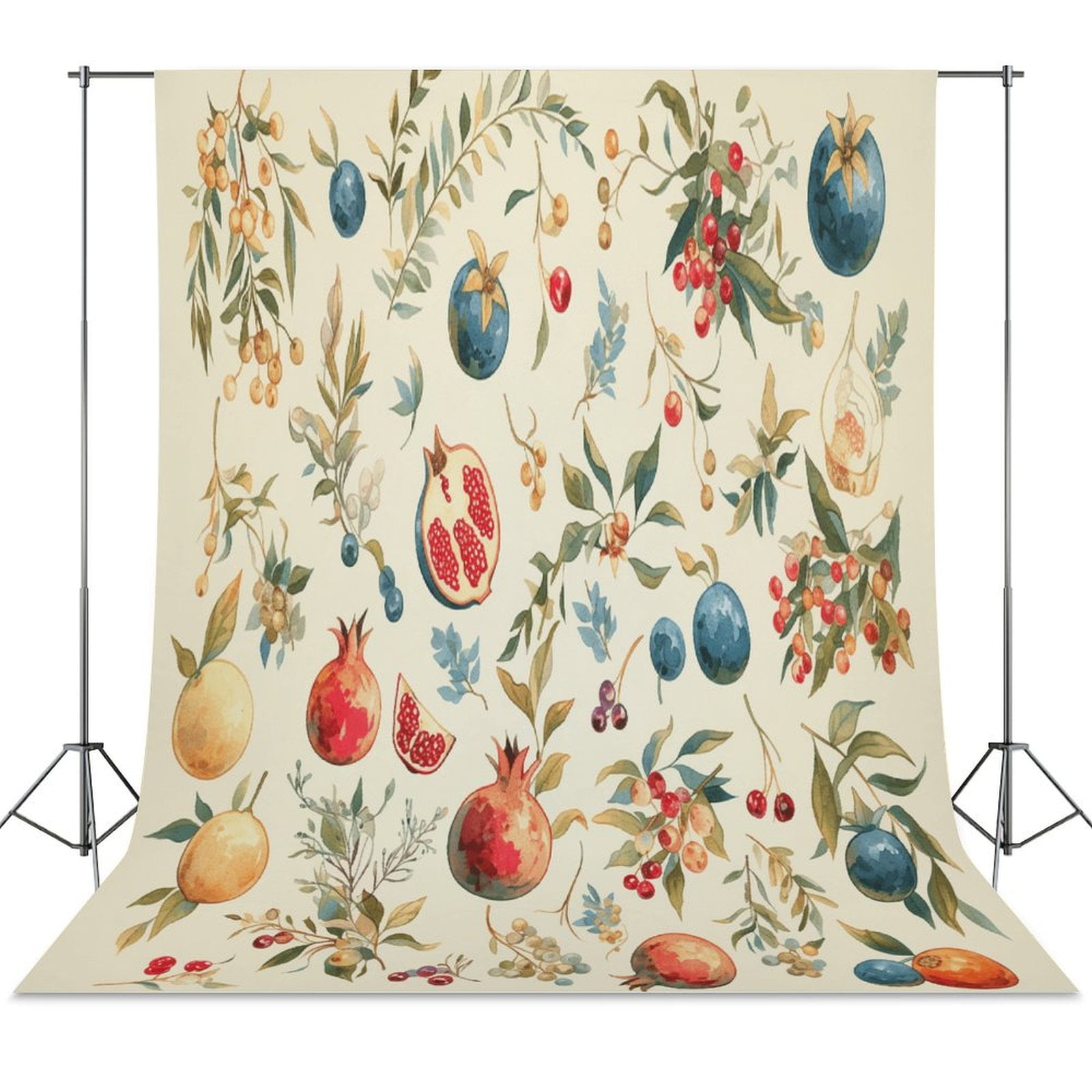 Various Fruits Spring Wall Backdrop Background Floral Backdrops 5x7FT ...