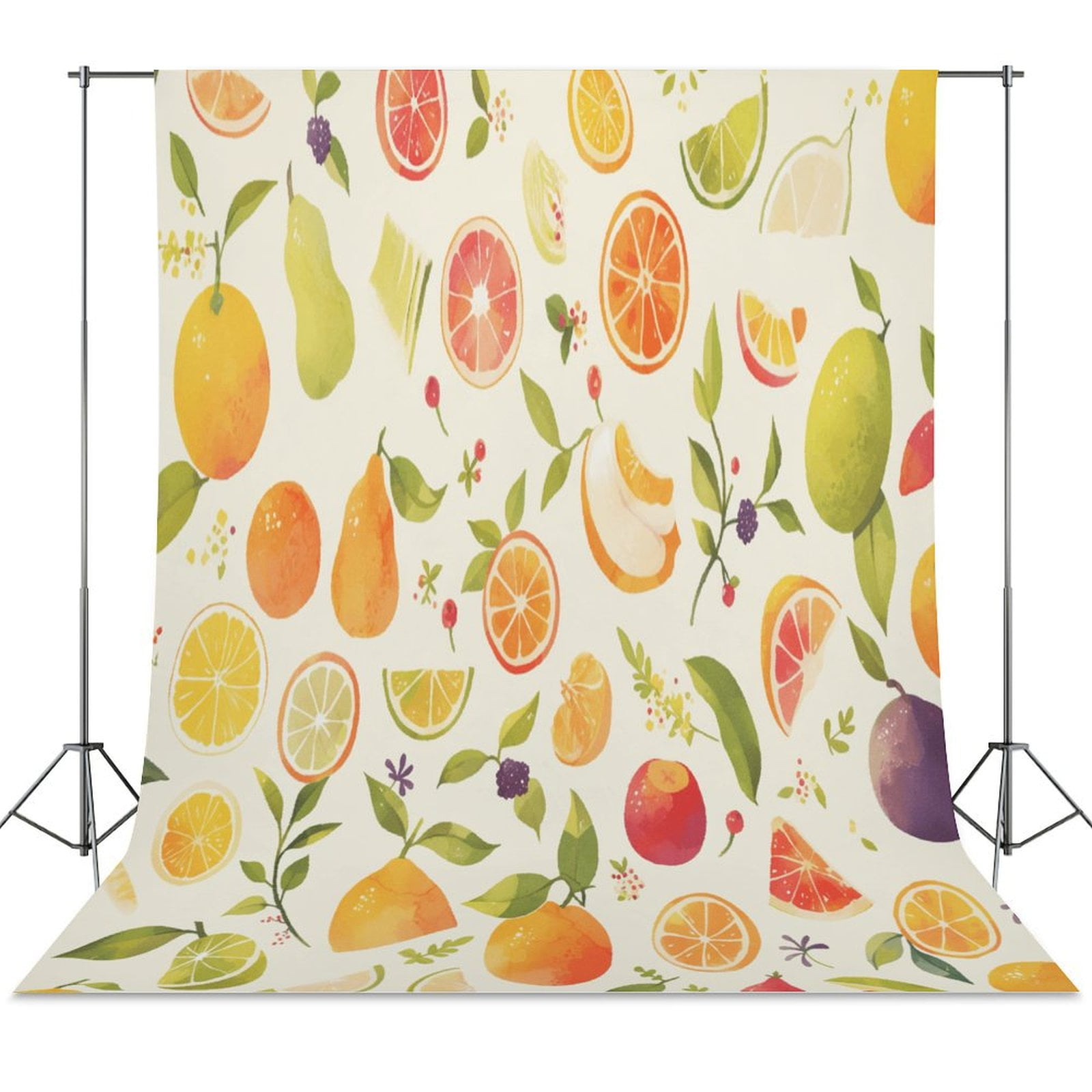 Various Fruits Spring Wall Backdrop Background Floral Backdrops 5x7FT ...