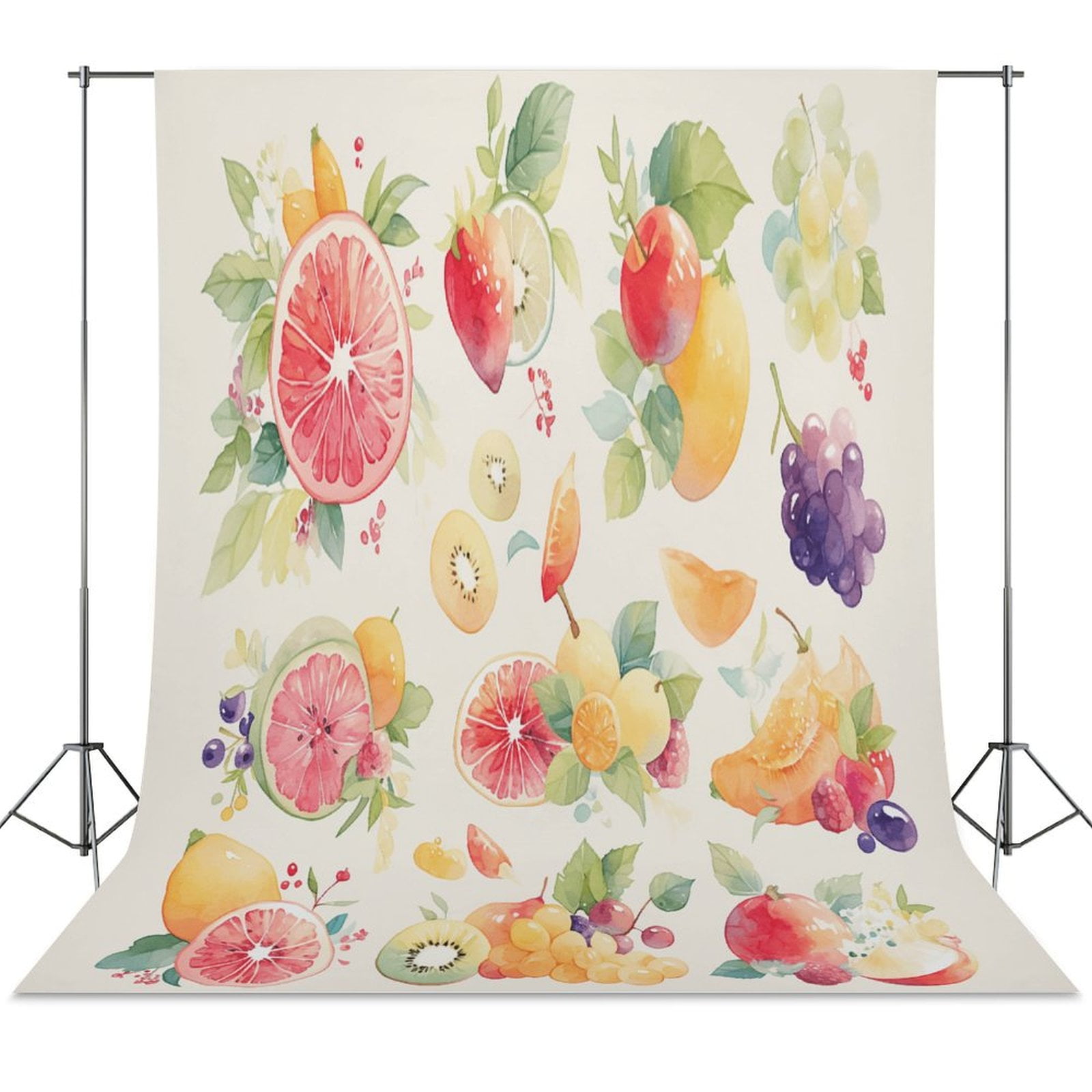 Various Fruits Spring Wall Backdrop Background Floral Backdrops 5x7FT ...