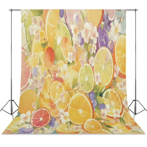 Various Fruits Spring Wall Backdrop Background Floral Backdrops 5x7FT ...