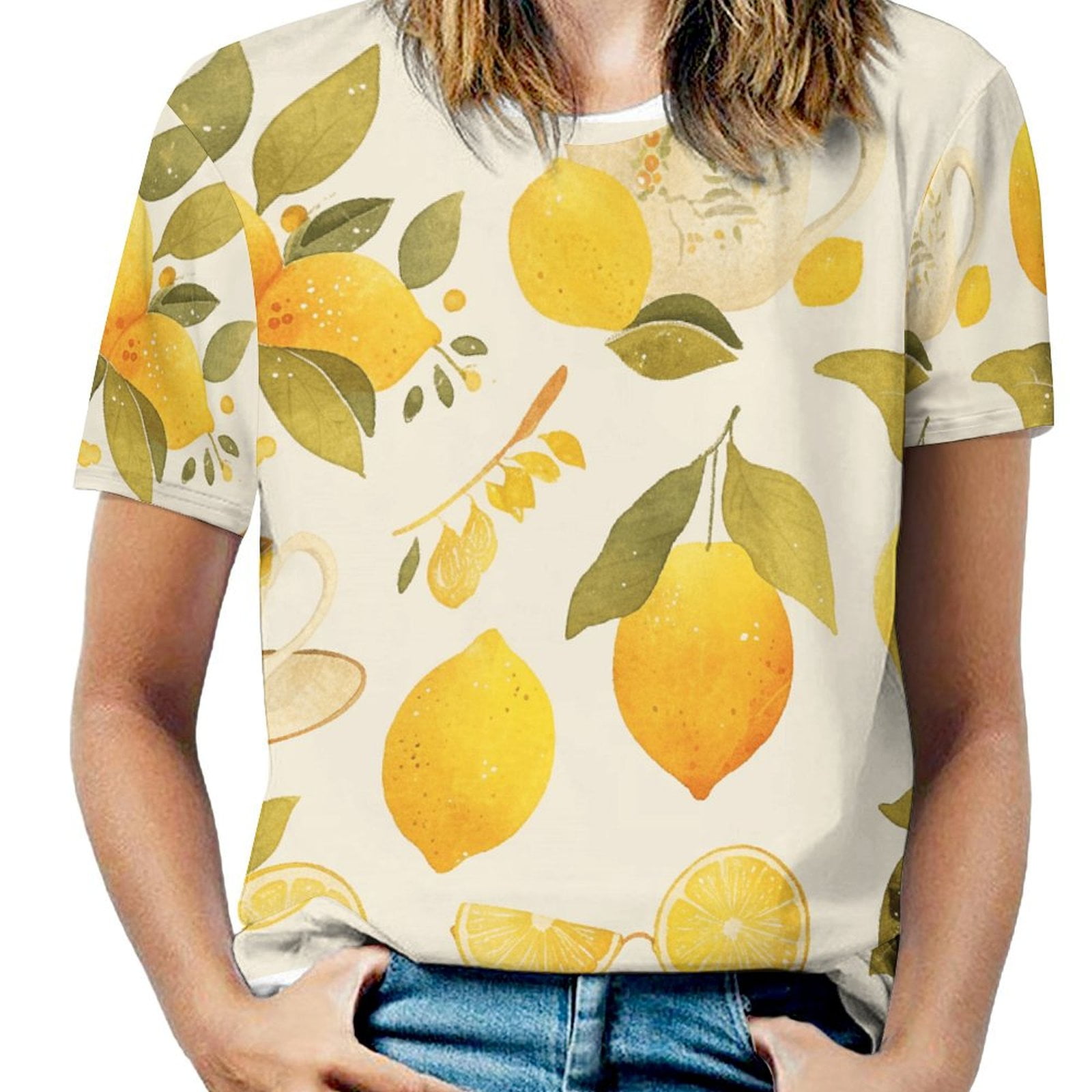 Various Fruits Women's Short Sleeve Tops Casual Blouses T Shirt ...