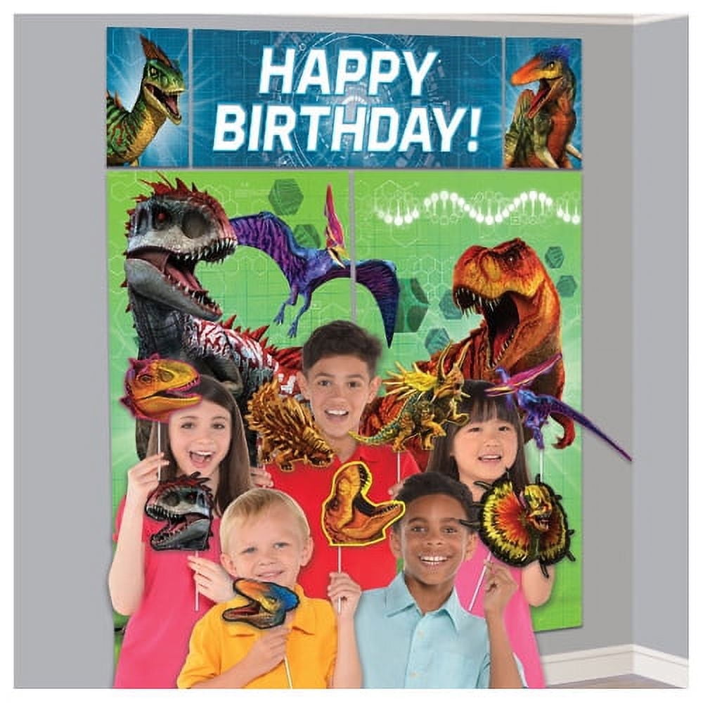 Various Jurassic World 'Dino Hybrid' Wall Poster Decorating Kit 65" x ...