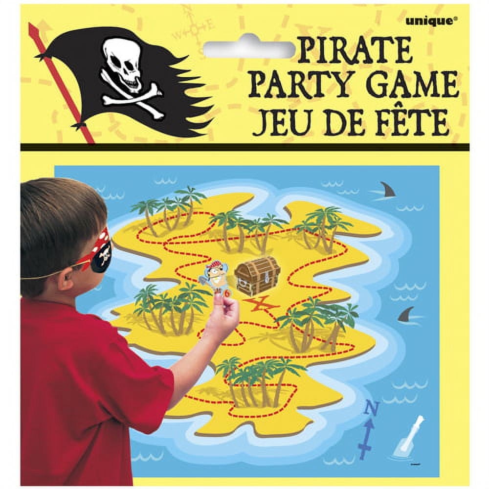 Various Pirate Treasure Map Party Game Poster 15.5 in x 19.5 in Posters ...