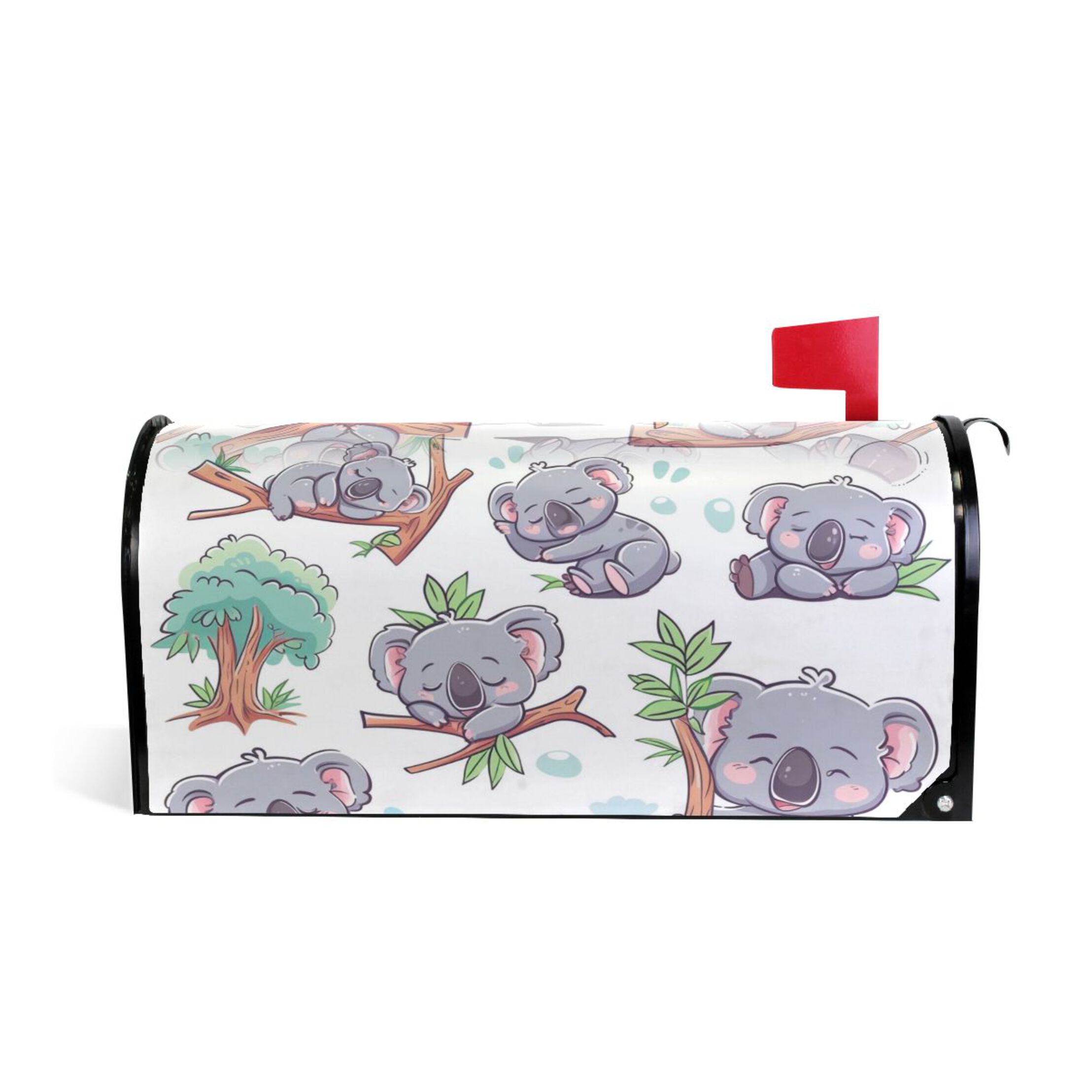 Various Pose Koalas Magnetic Mailbox Covers 25.5" X 21" Post Letter Box ...
