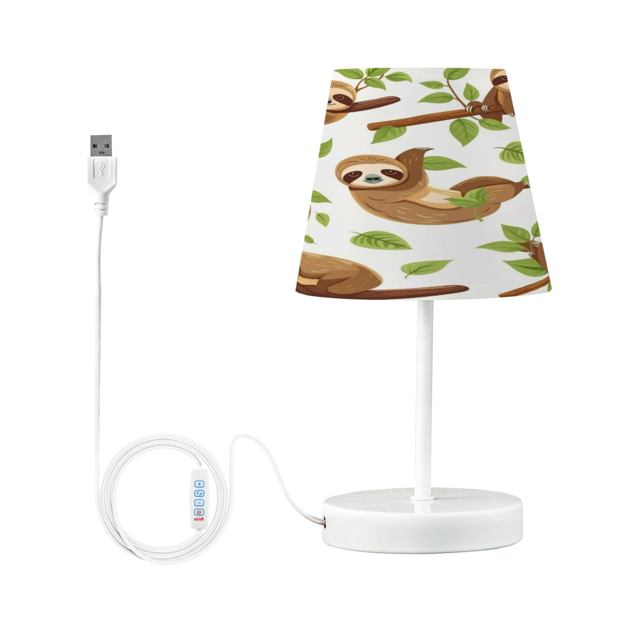 Various Pose Sloths Desk Lamp LED Table Nightstand Lamps with 3 Color ...