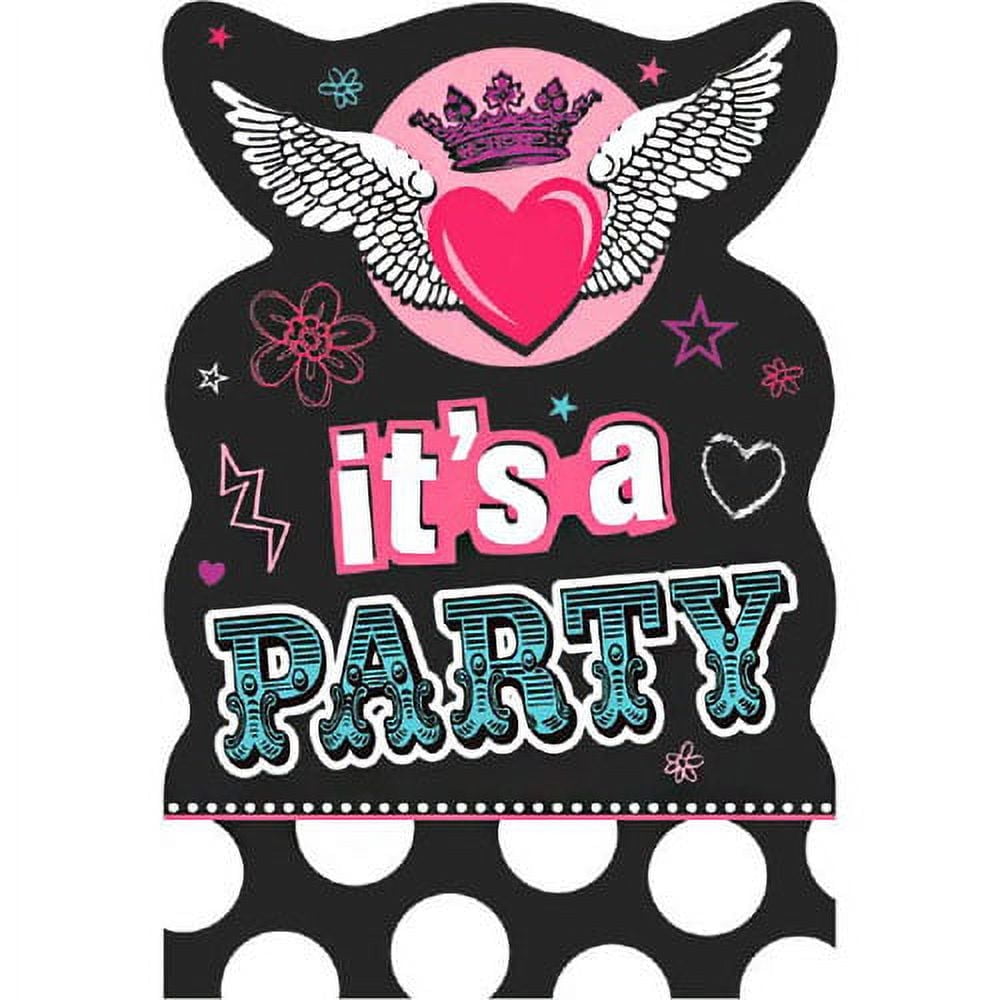 Various Rocker Princess Collection Printed Invitations Set, 8ct ...