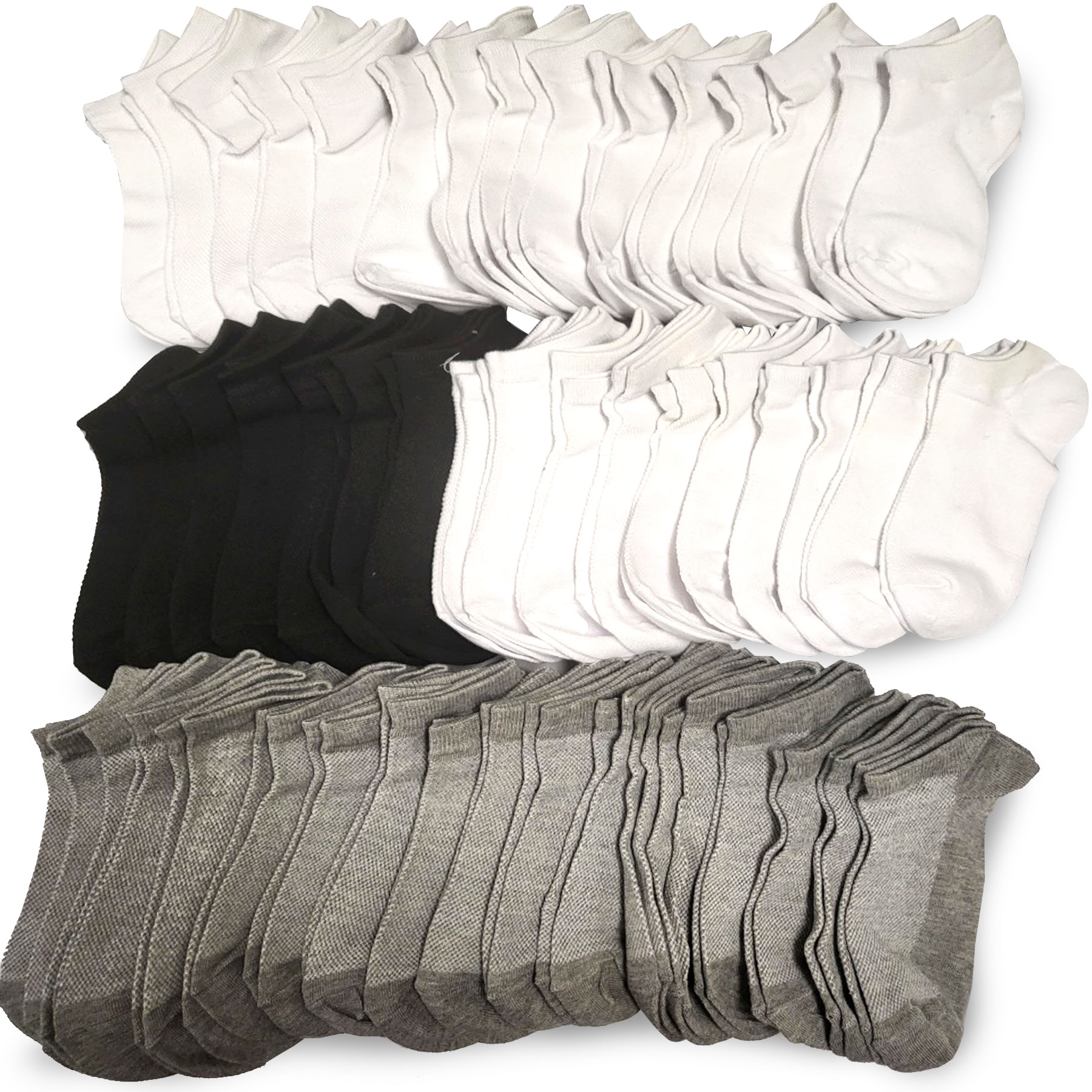 TeeHee Wholesale Bulk Socks, 48 Pairs Mixed Sample Pack for Women ...