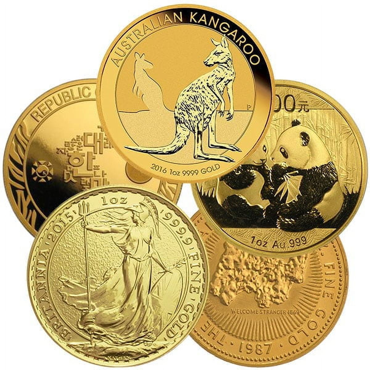 Sovereign Mints 1 oz Golden Bullion - .999 Pure Gold Coin, Random ...