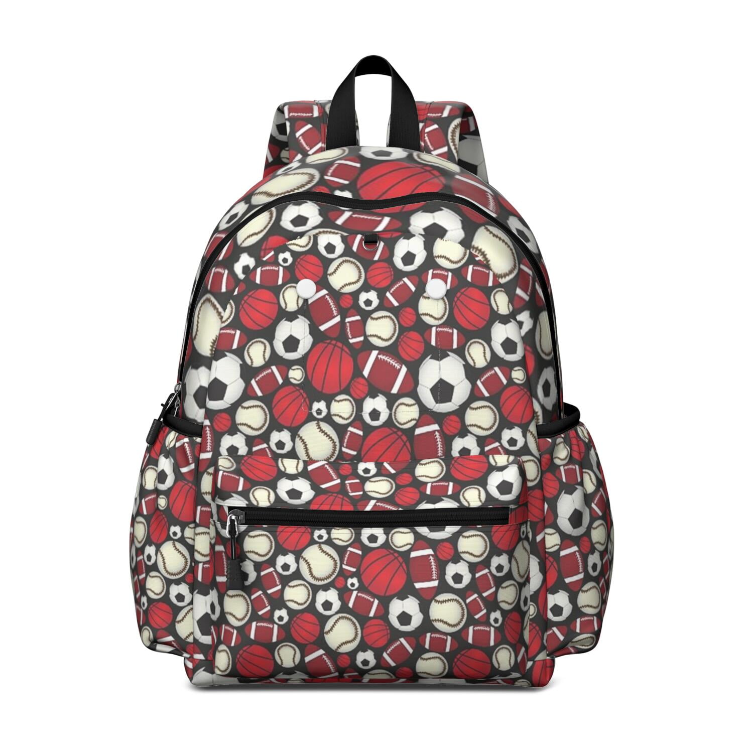 Various Sport Balls Seamless Backpack for School,Schoolbag with ...